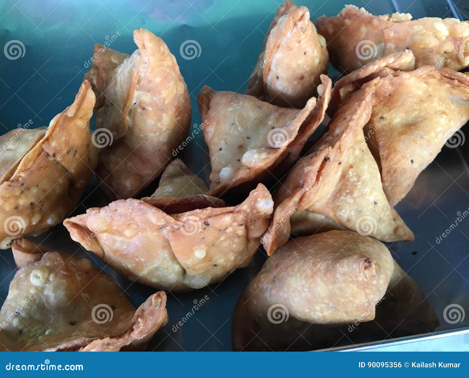 Samosa stock photo. Image of chutney, diet, fried, middle - 90095356
