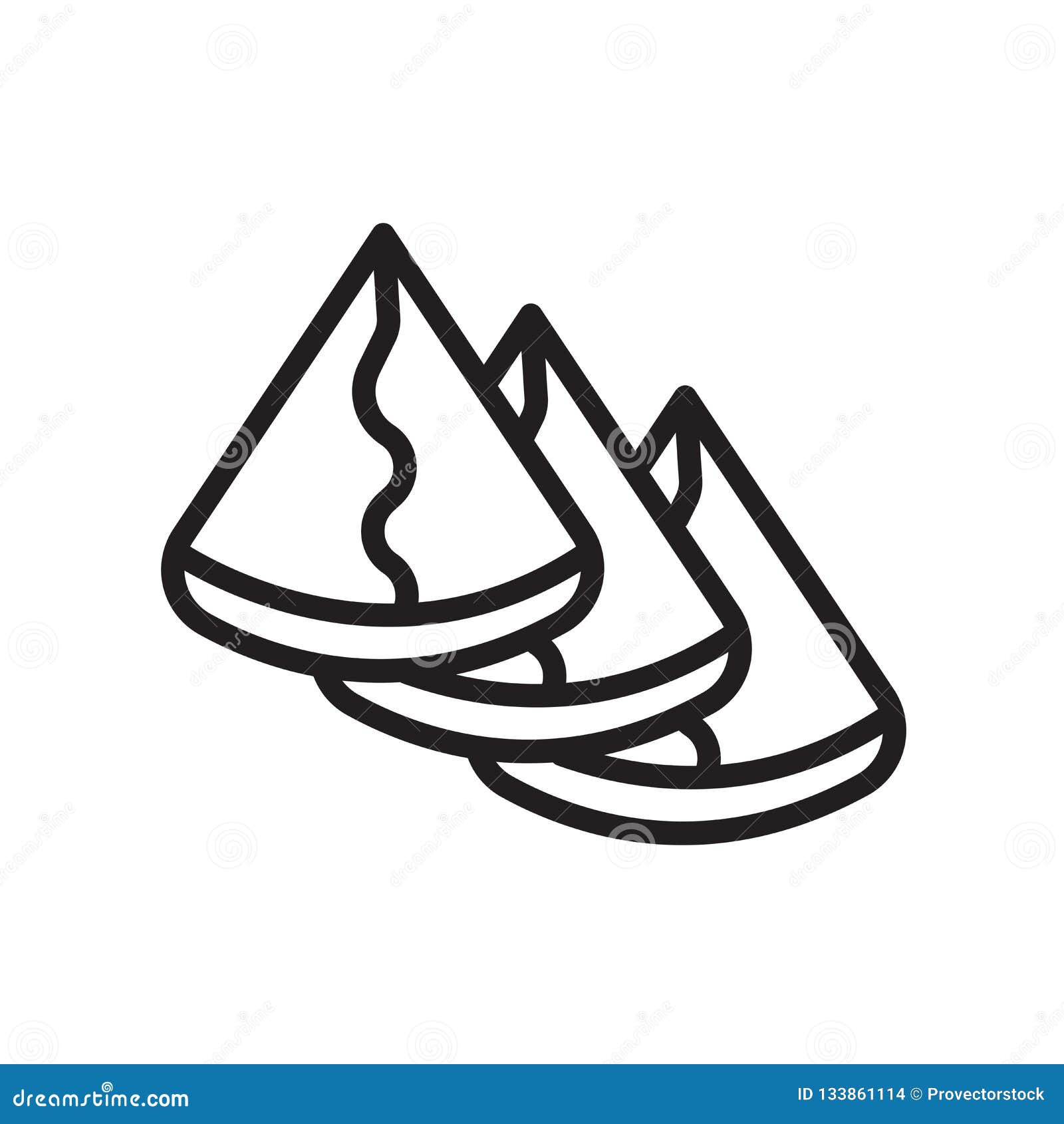 Samosa Isolated Icon. Simple Element Illustration From India And Holi ...