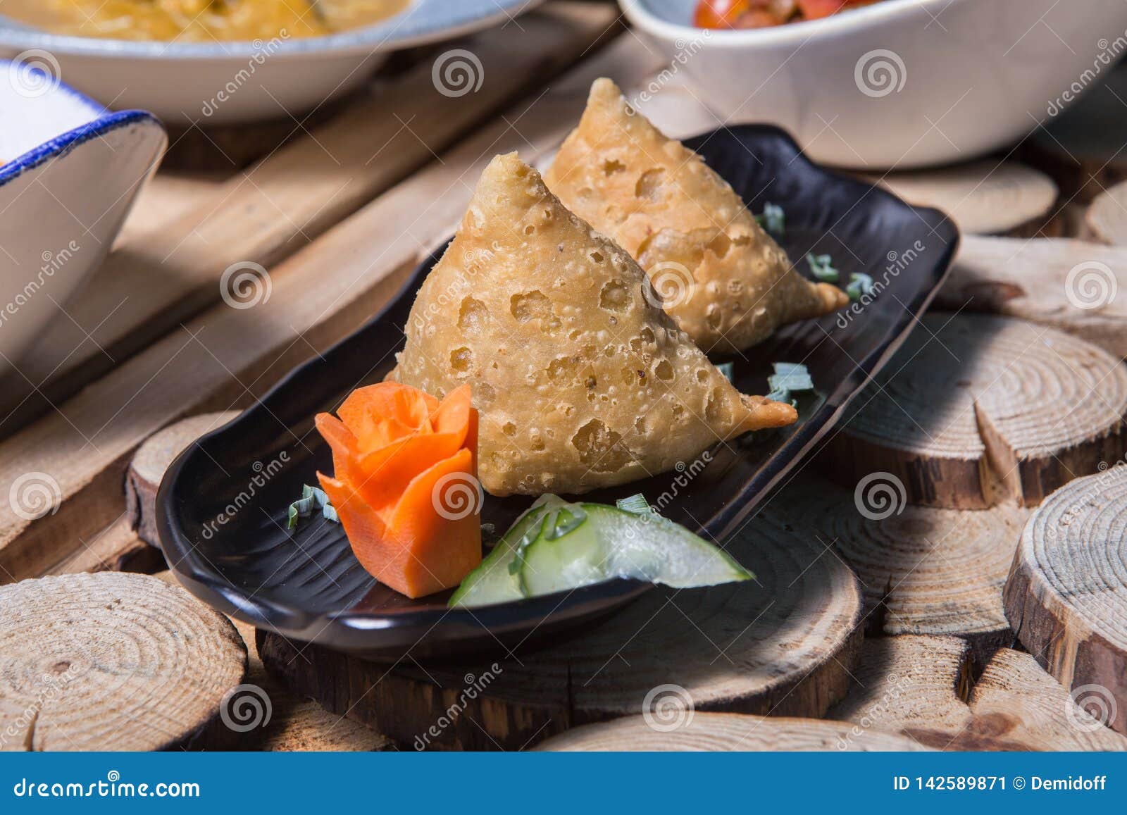 Samosa stock image. Image of background, healthy, crispy - 142589871