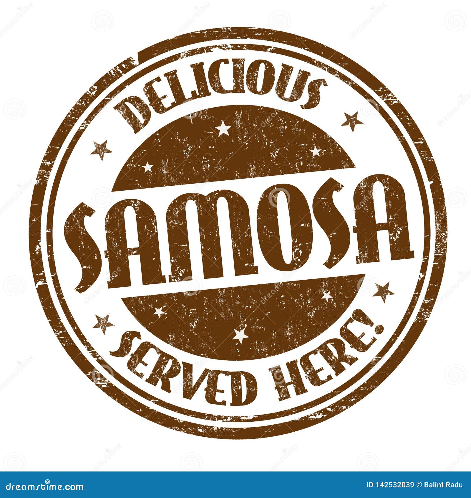 Samosa sign or stamp stock vector. Illustration of fried - 142532039