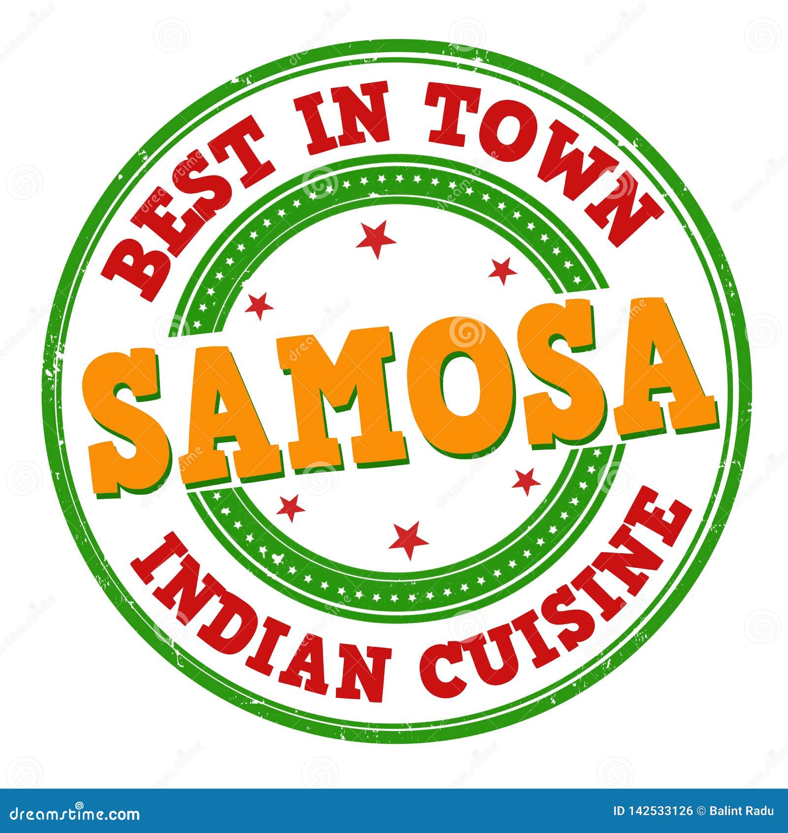 Samosa sign or stamp stock vector. Illustration of gourmet - 142533126