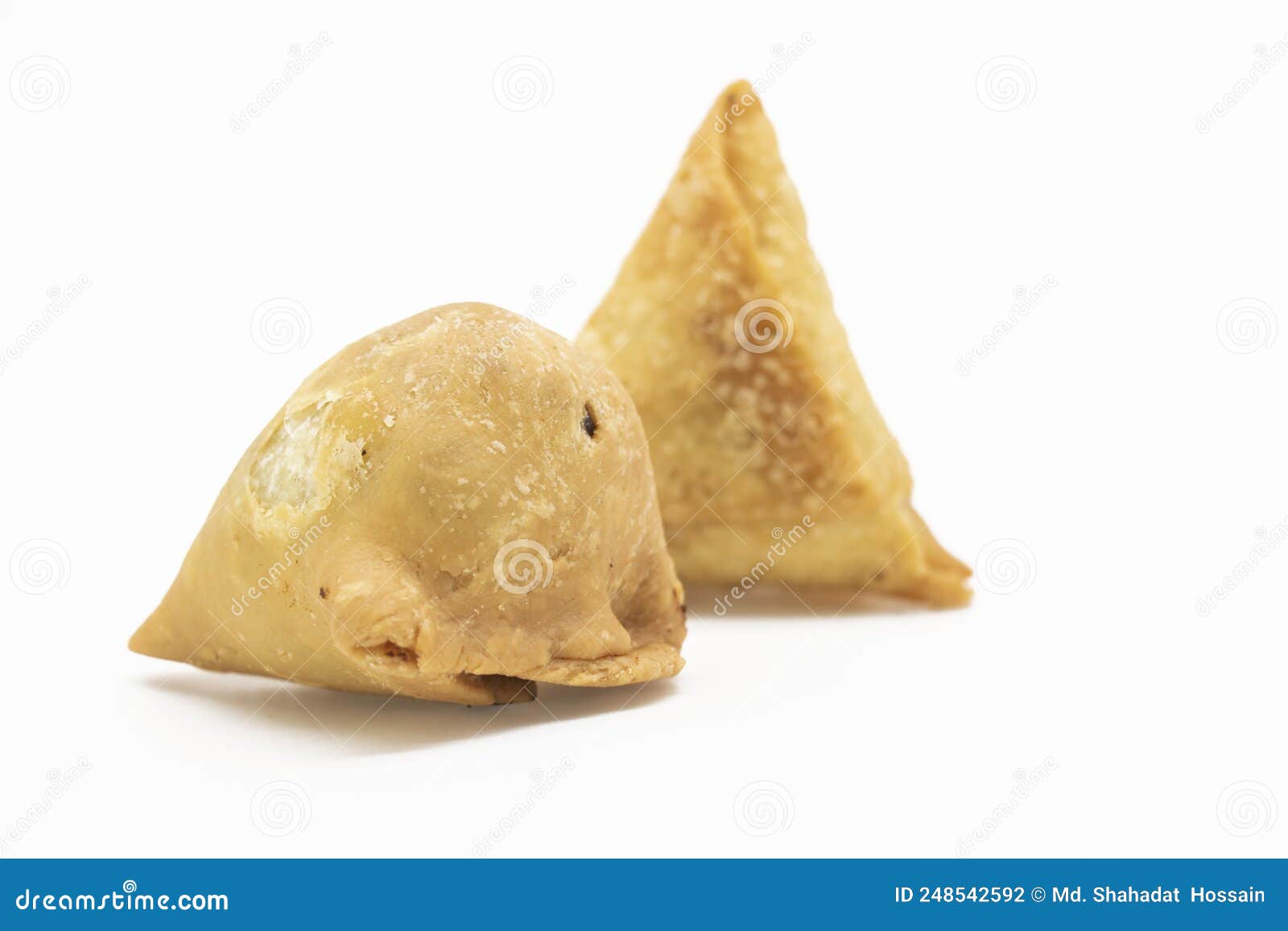 Samosa or Vegetables Singara Isolated on White Background Stock Photo ...