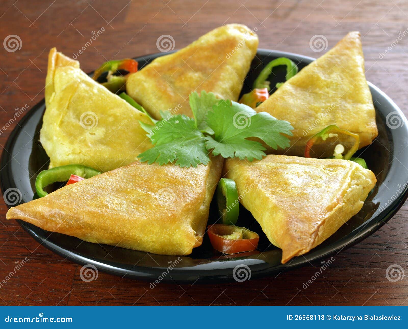 Samosas stock photo. Image of fried, hindu, baked, starter - 26568118