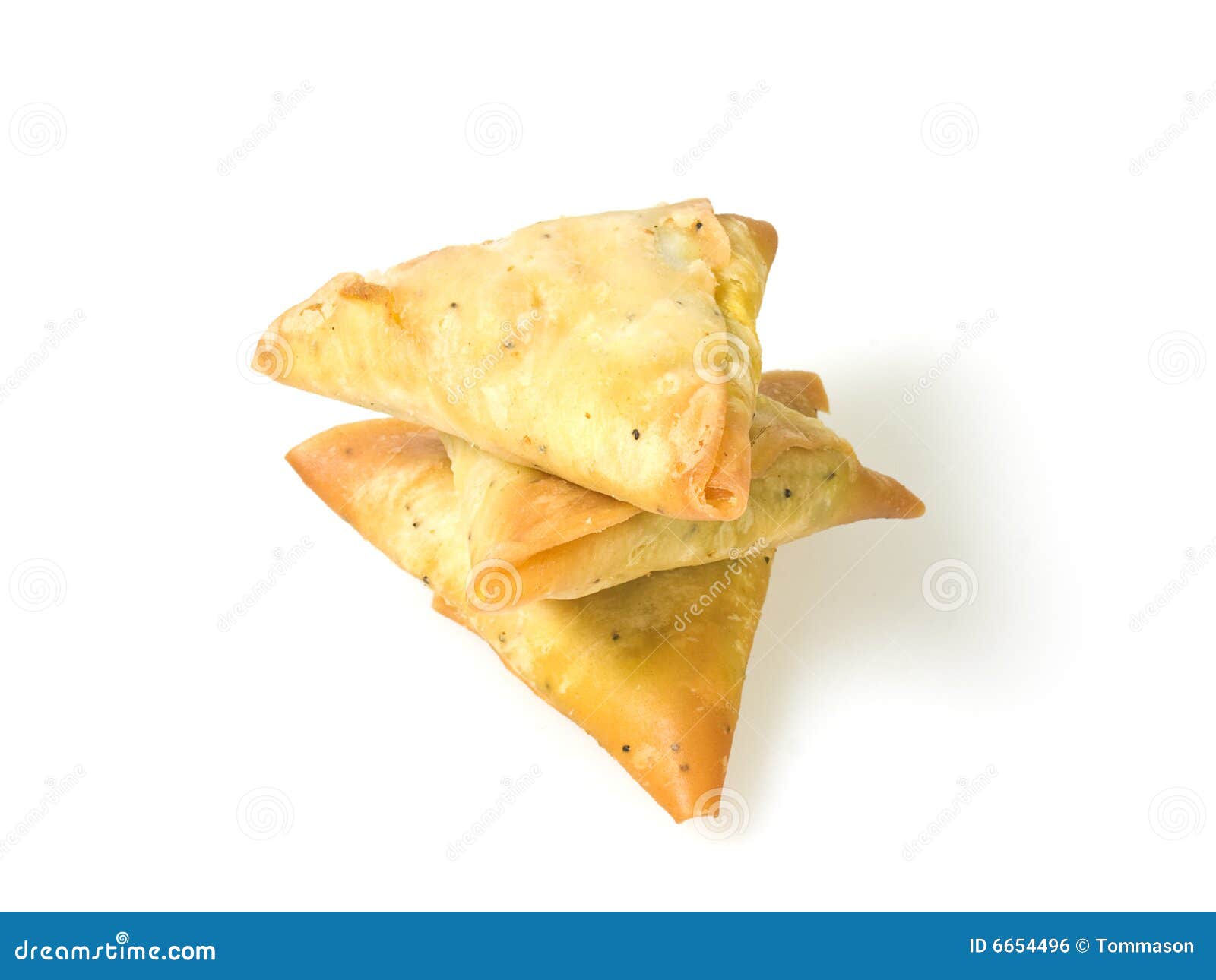 Samosas stock photo. Image of spicy, isolated, meal, starter - 6654496