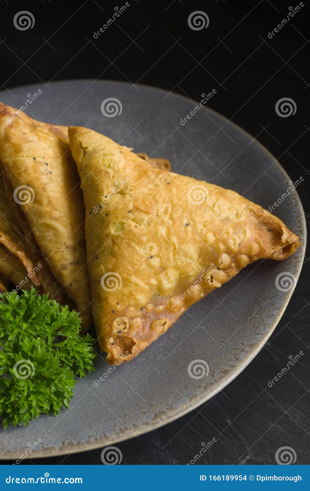 Indian Samosas Snacks stock photo. Image of sambusas - 166189954