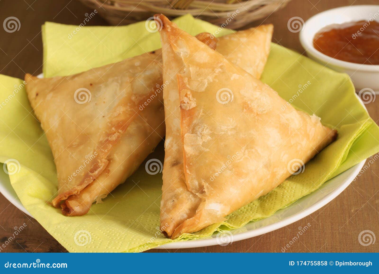 Deep Fried Samosas stock photo. Image of samusa, sambosas - 174755858