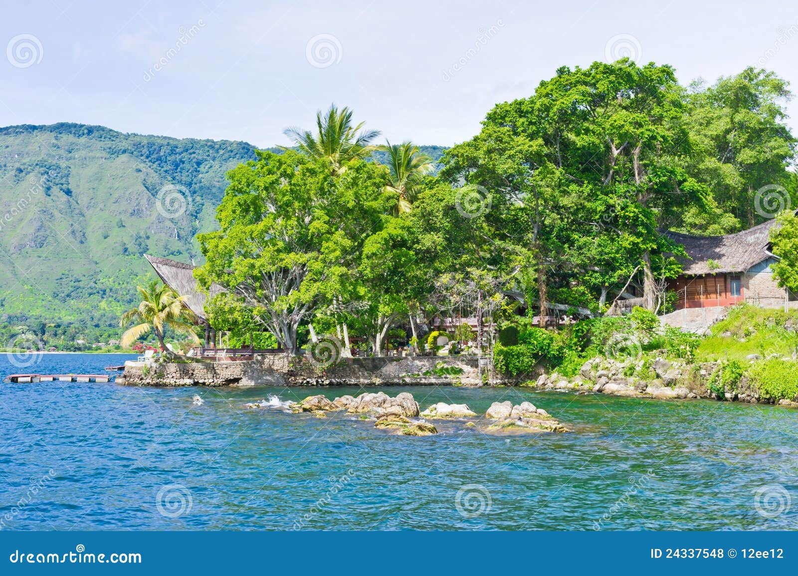 Samosir Island In Lake Toba, Sumatra Royalty Free Stock Photos - Image ...