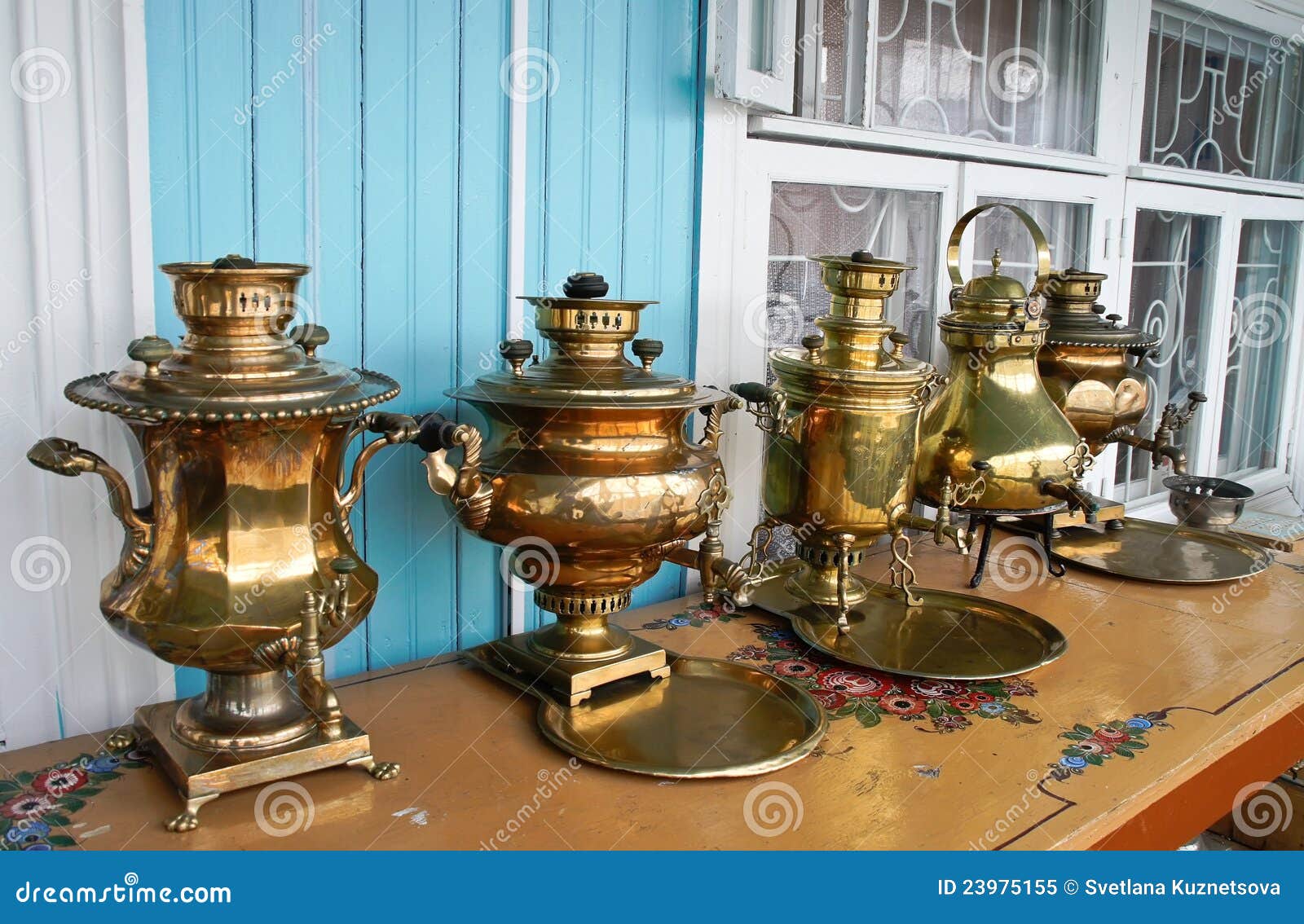 Samovar in the Museum of Samovars in Gorodets the Editorial Image ...