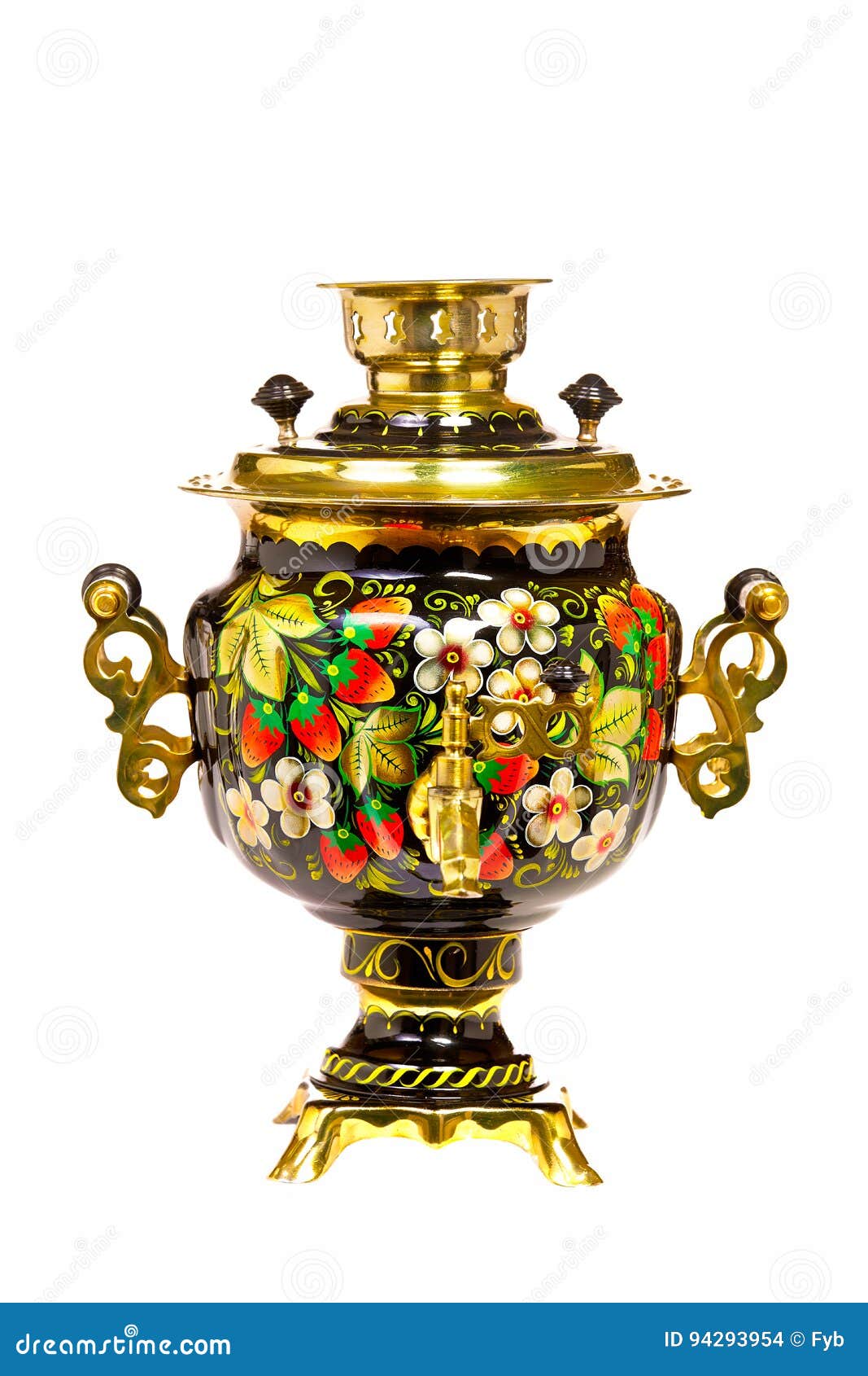 Samovar stock photo. Image of product, russian, gilded - 94293954