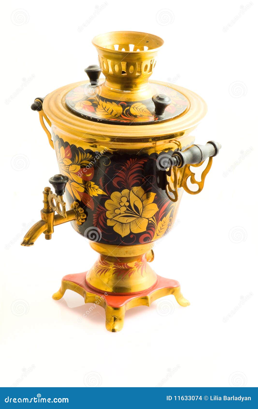 Samovar russo tradizionale fotografia stock. Immagine di ornare - 11633074