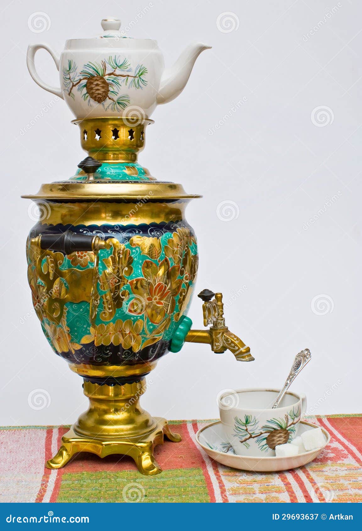 Samovar Tea Drinking Ceremony Stock Image Image Of Tula Room 29693637