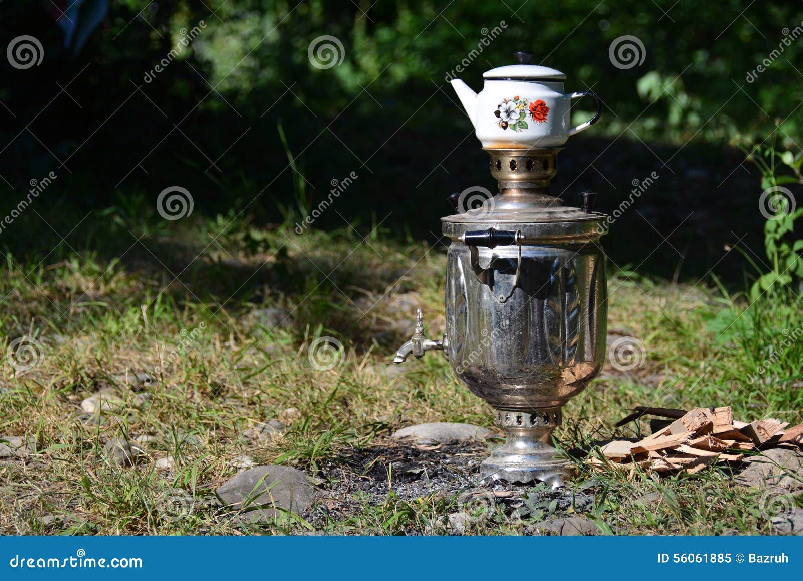 Samovar tea stock image. Image of ecology, flaming, energy - 56061885