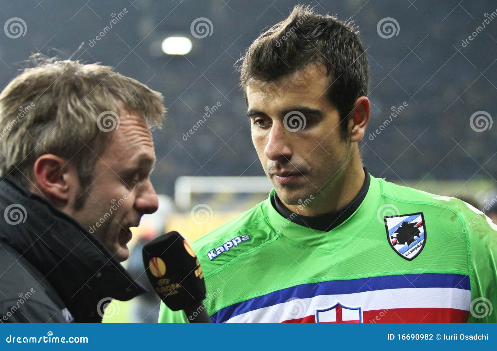 Sampdoria Genoa GK Gianluca Curci Editorial Photography - Image of ...