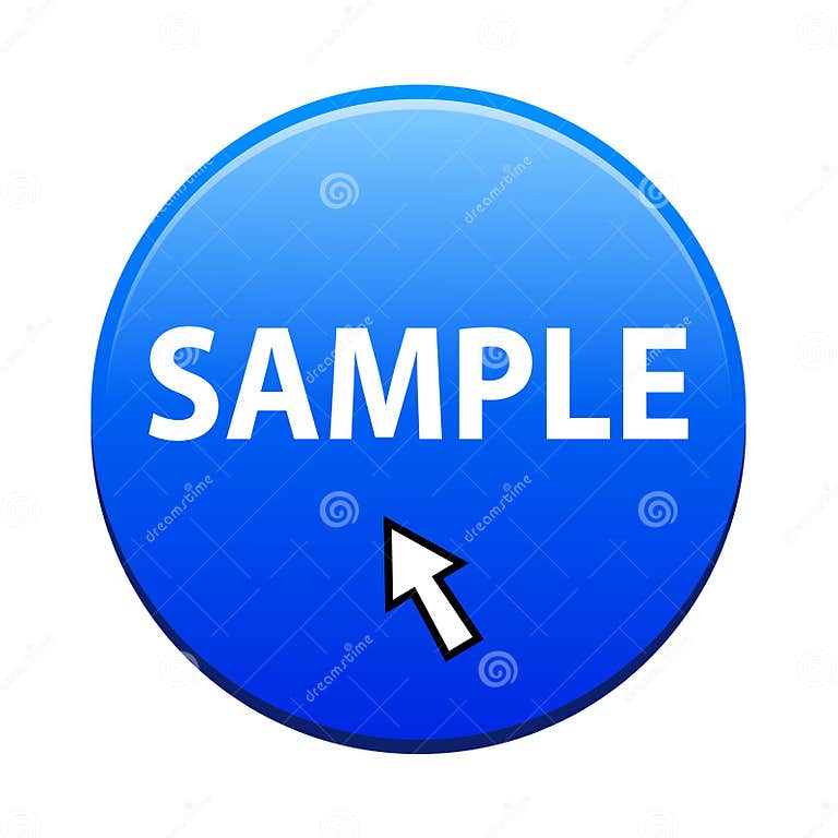 Sample button stock vector. Illustration of digital - 220540877