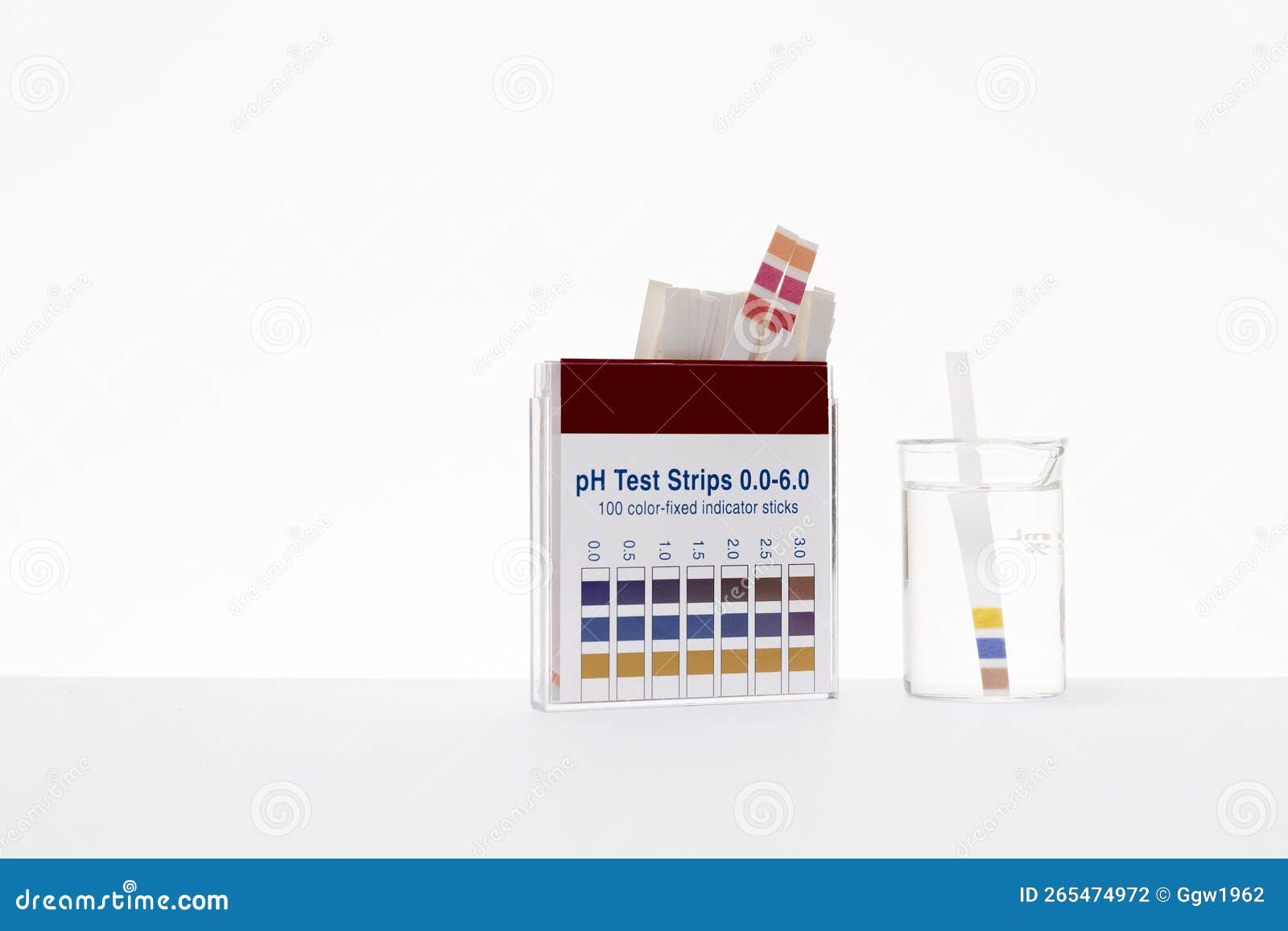 PH indicator sticks stock photo. Image of assessed, acidic - 265474972