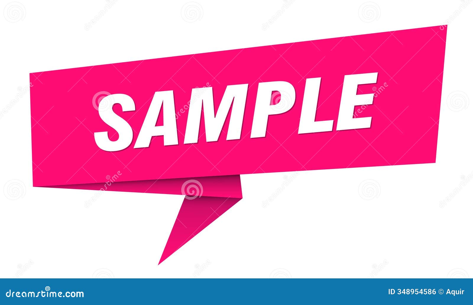 Sample Banner. Sample Speech Bubble, Label, Sticker, Sign Template ...