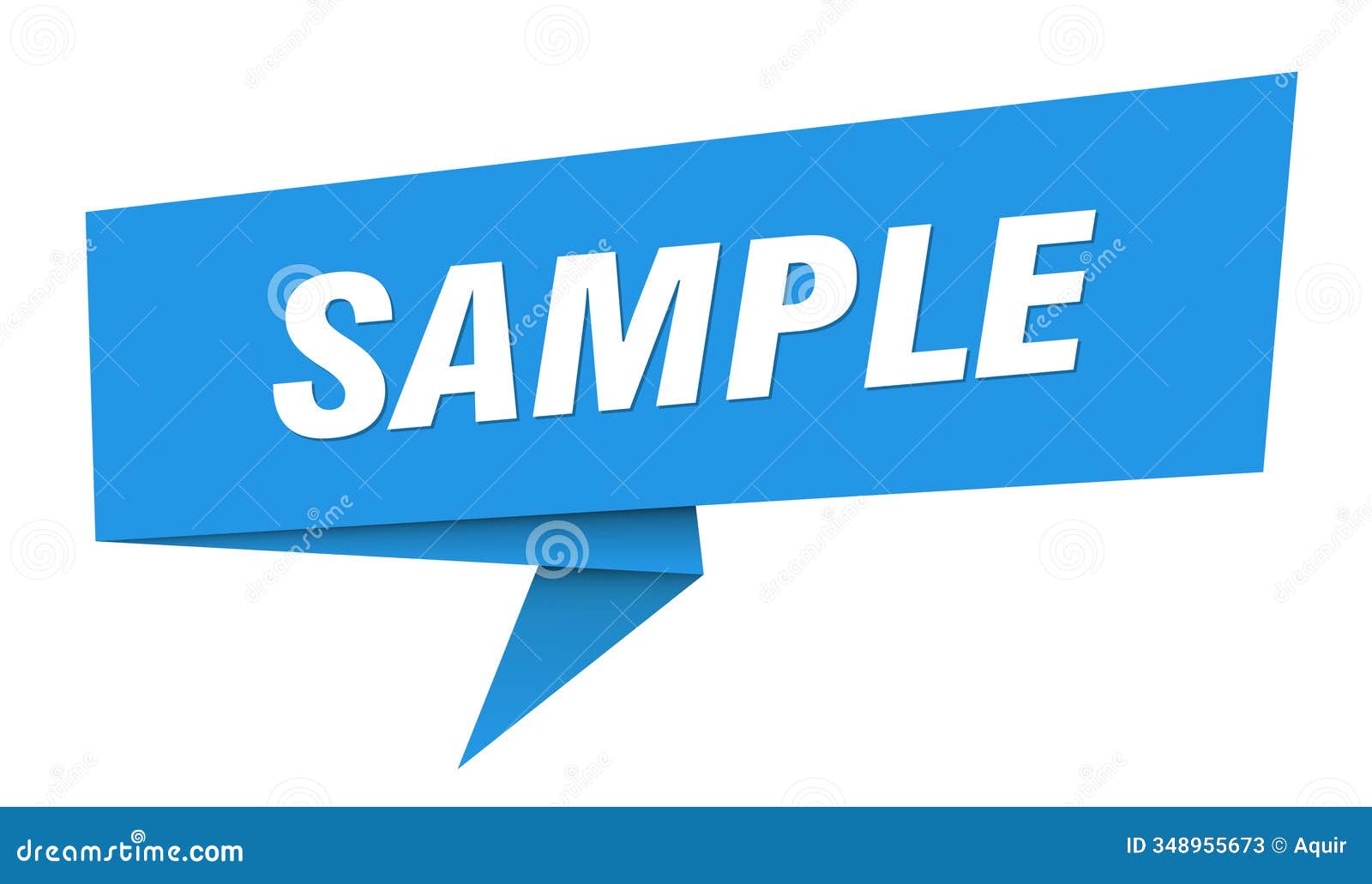 Sample Banner. Sample Speech Bubble, Label, Sticker, Sign Template ...
