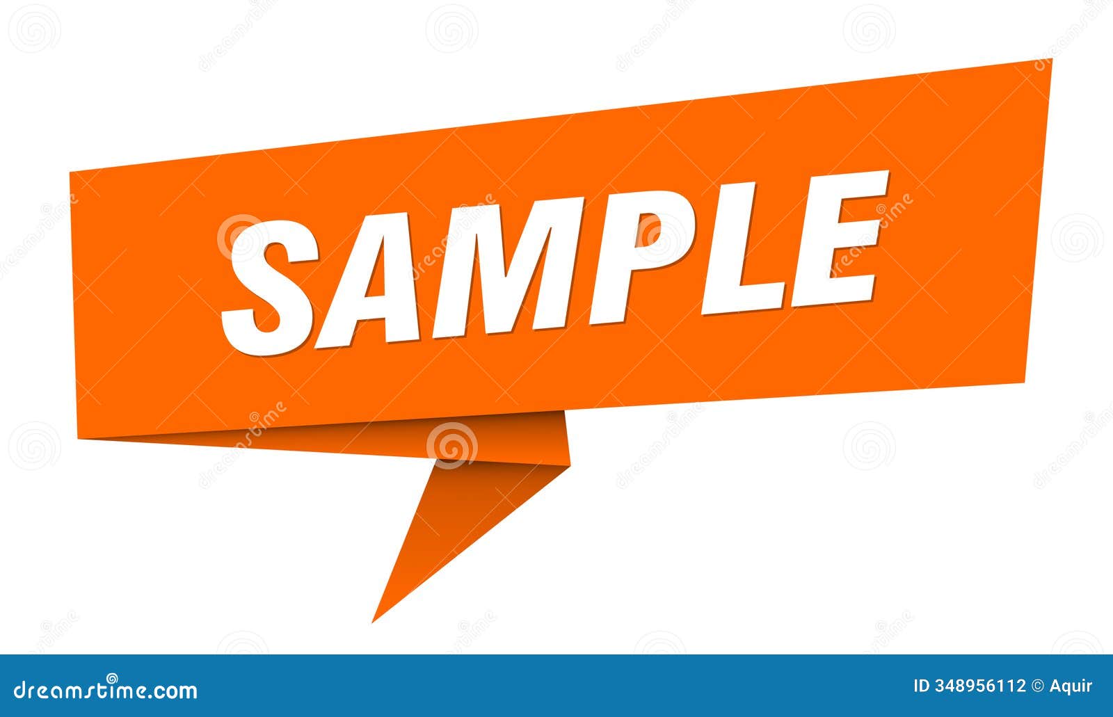 Sample Banner. Sample Speech Bubble, Label, Sticker, Sign Template ...