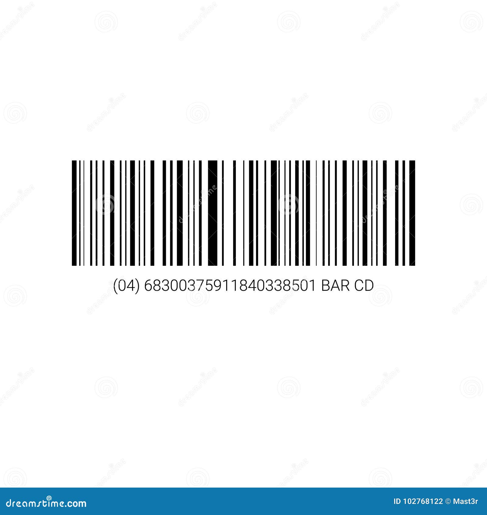 Sample Bar Code for Scanning Icon Stock Vector - Illustration of ...