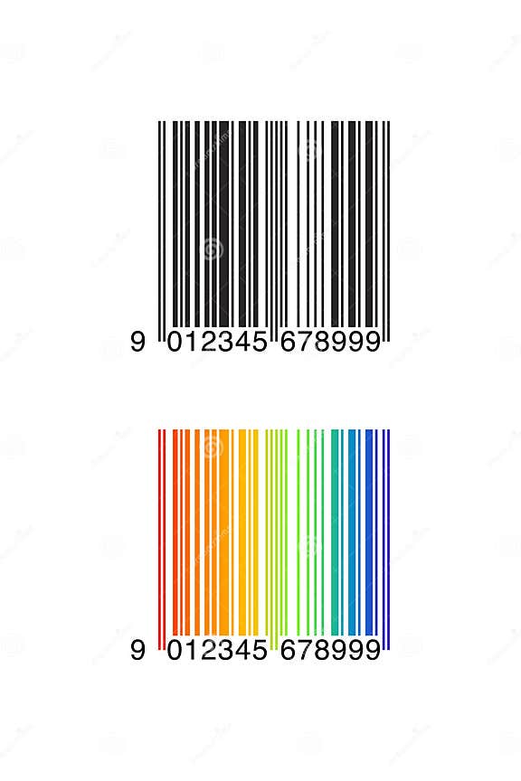 Sample Bar Codes EAN 8 stock illustration. Illustration of stripes ...