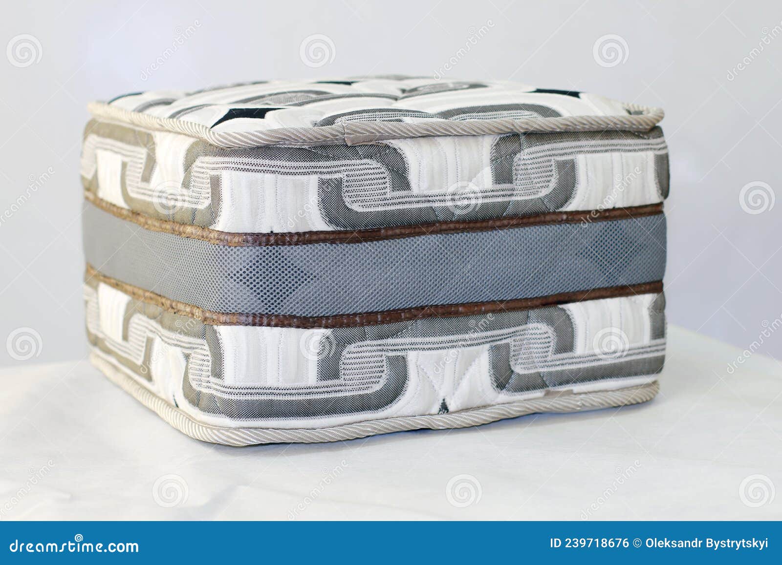 Sample of the Bed Mattress, Exhibition Copy Stock Photo - Image of cube ...