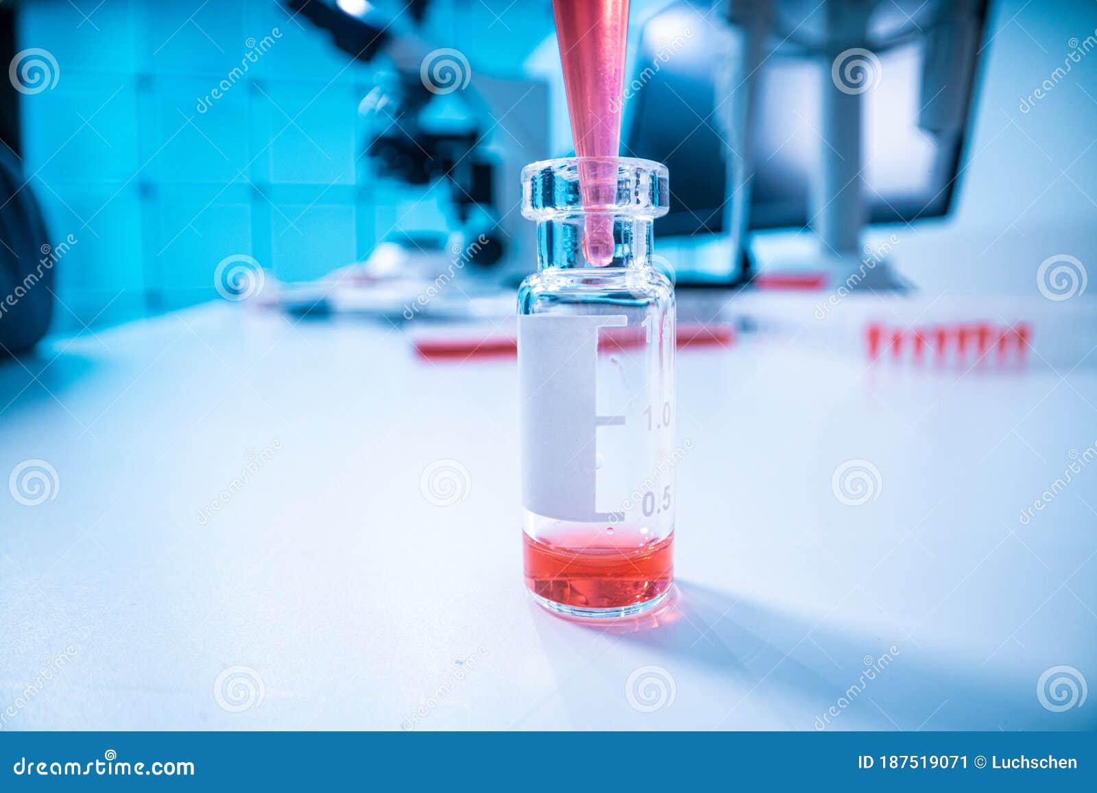 Sample of Biological Sample for DNA Analysis Stock Image - Image of ...