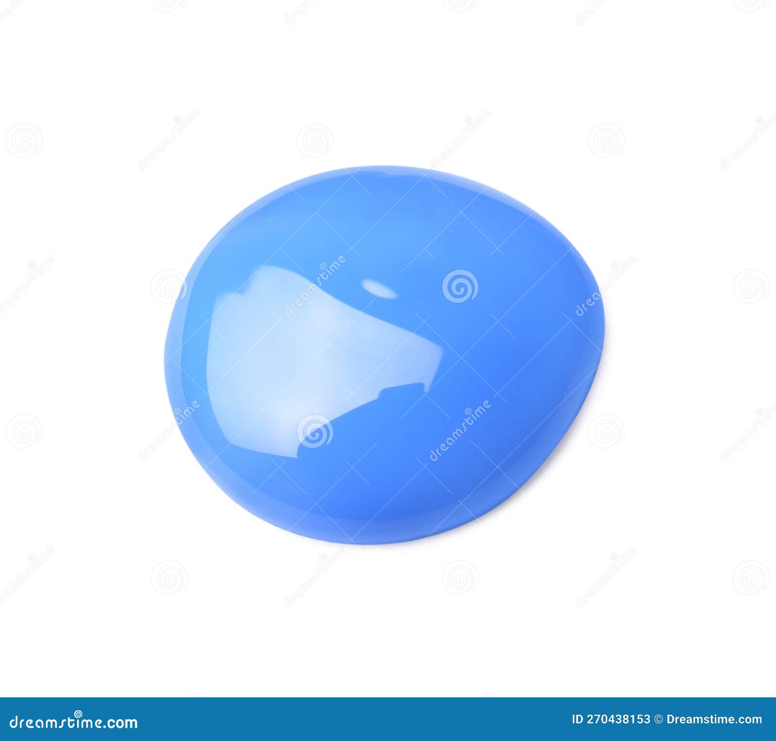 Sample of Blue Paint on White Background Stock Image - Image of draw ...