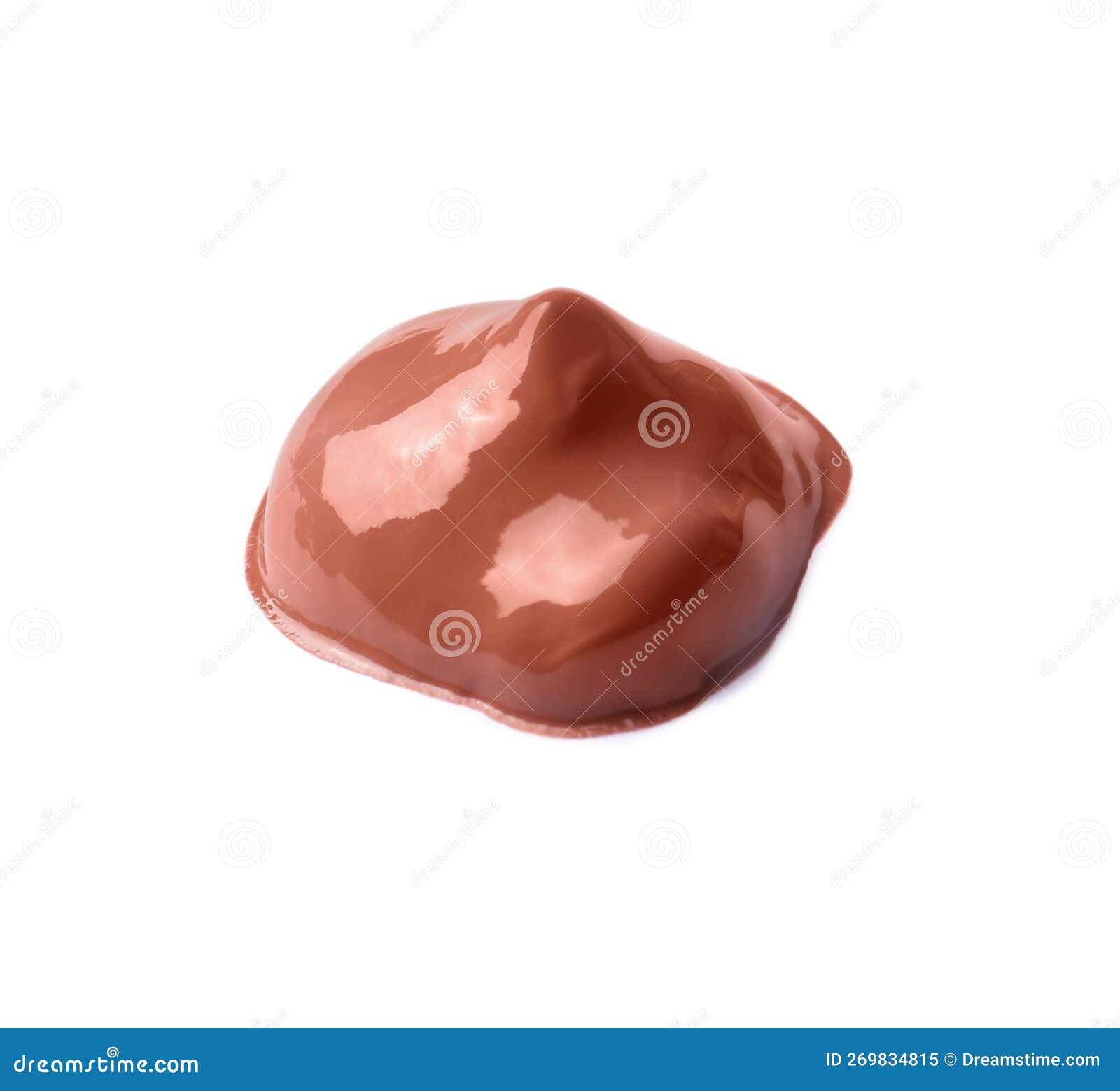 Sample of Brown Paint on White Background Stock Image - Image of artist ...