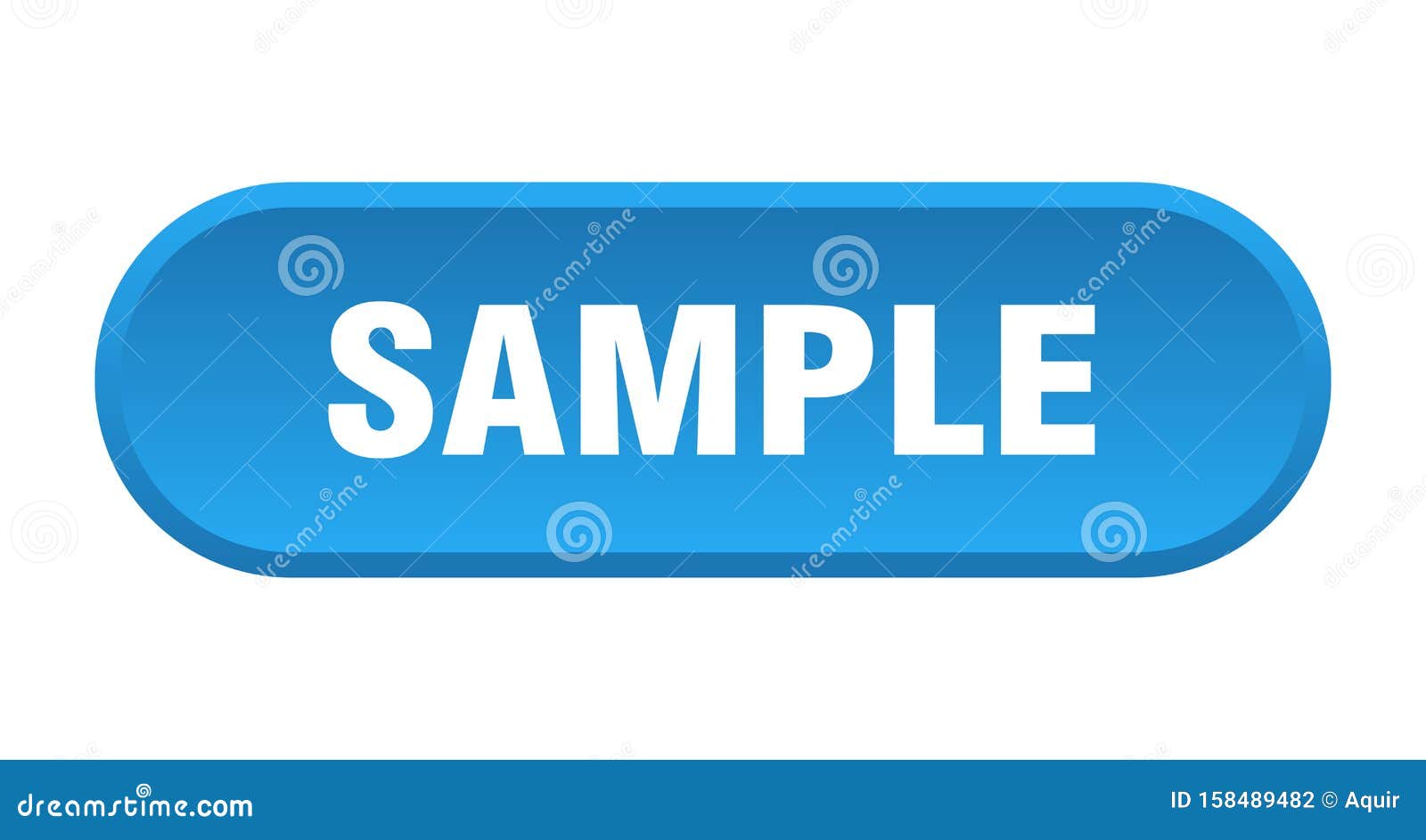 Sample button stock vector. Illustration of isolated - 158489482