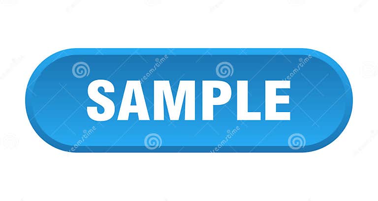 Sample button stock vector. Illustration of isolated - 158489482