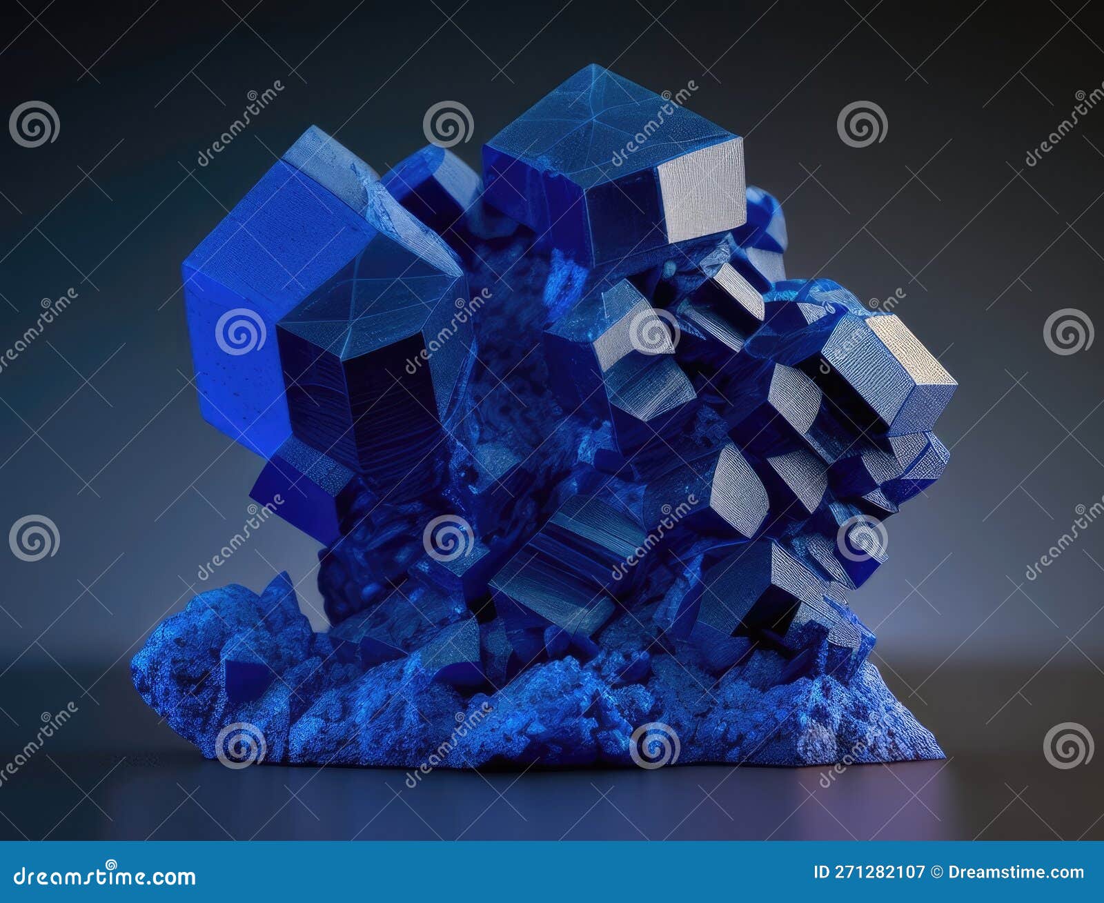 Sample of Cobalt Crystals Under a Microscope Revealing Their Intricate ...