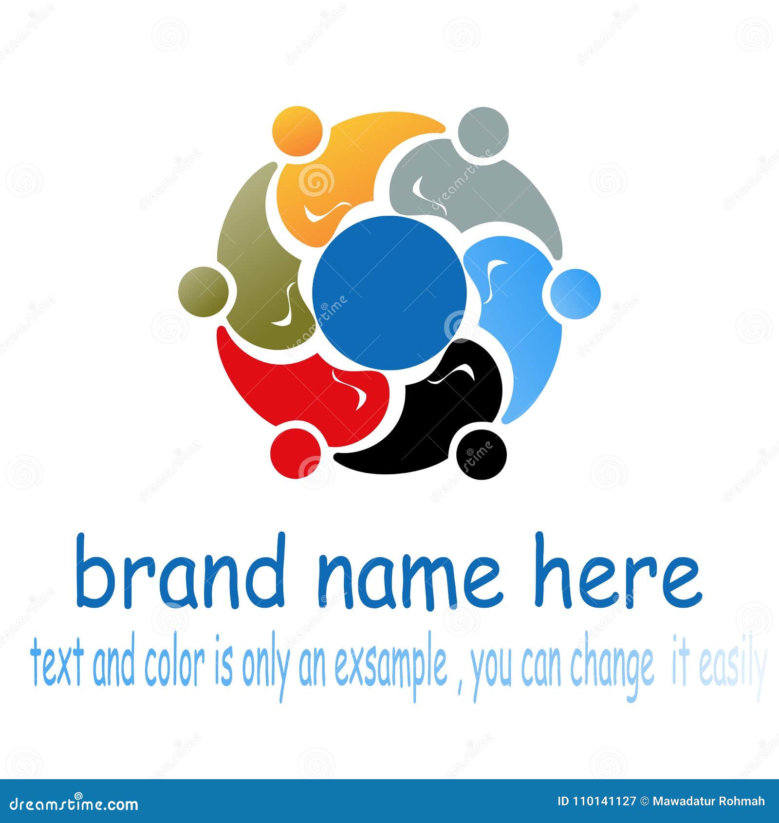 Circle People logo vector stock vector. Illustration of graphic - 110141127