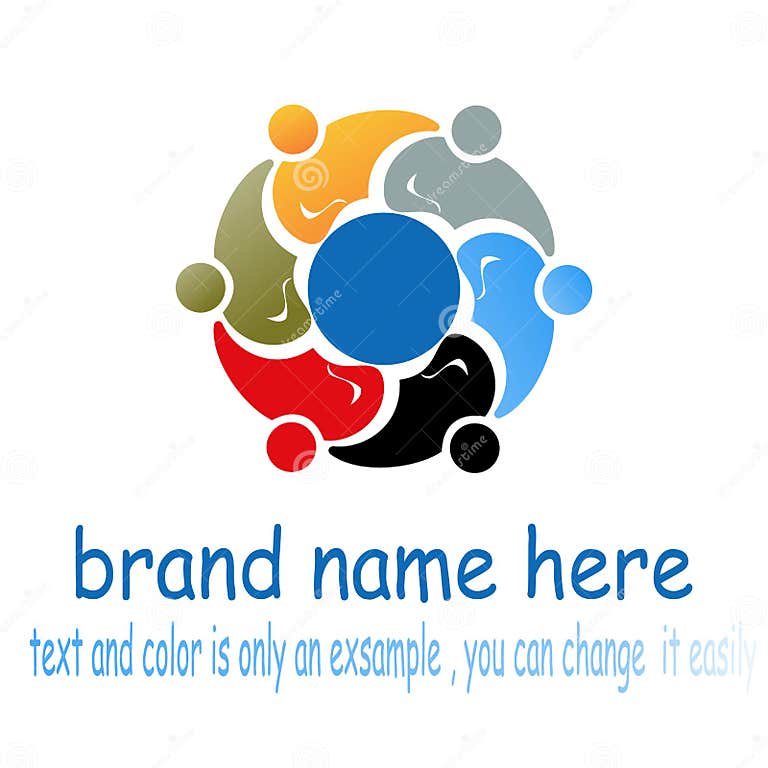 Circle People logo vector stock vector. Illustration of graphic - 110141127