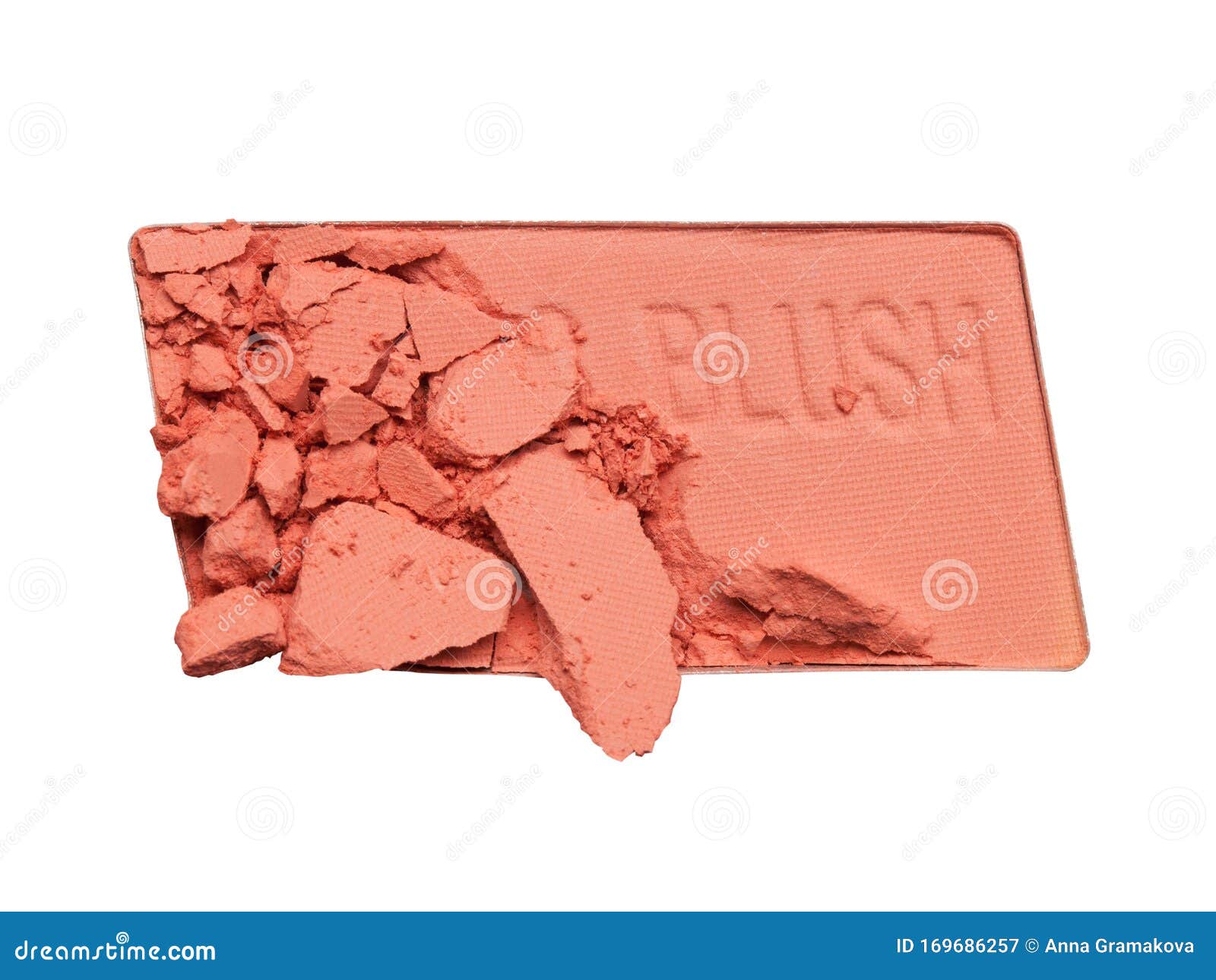 Sample of Dry Blush Isolated on White Stock Image - Image of color ...
