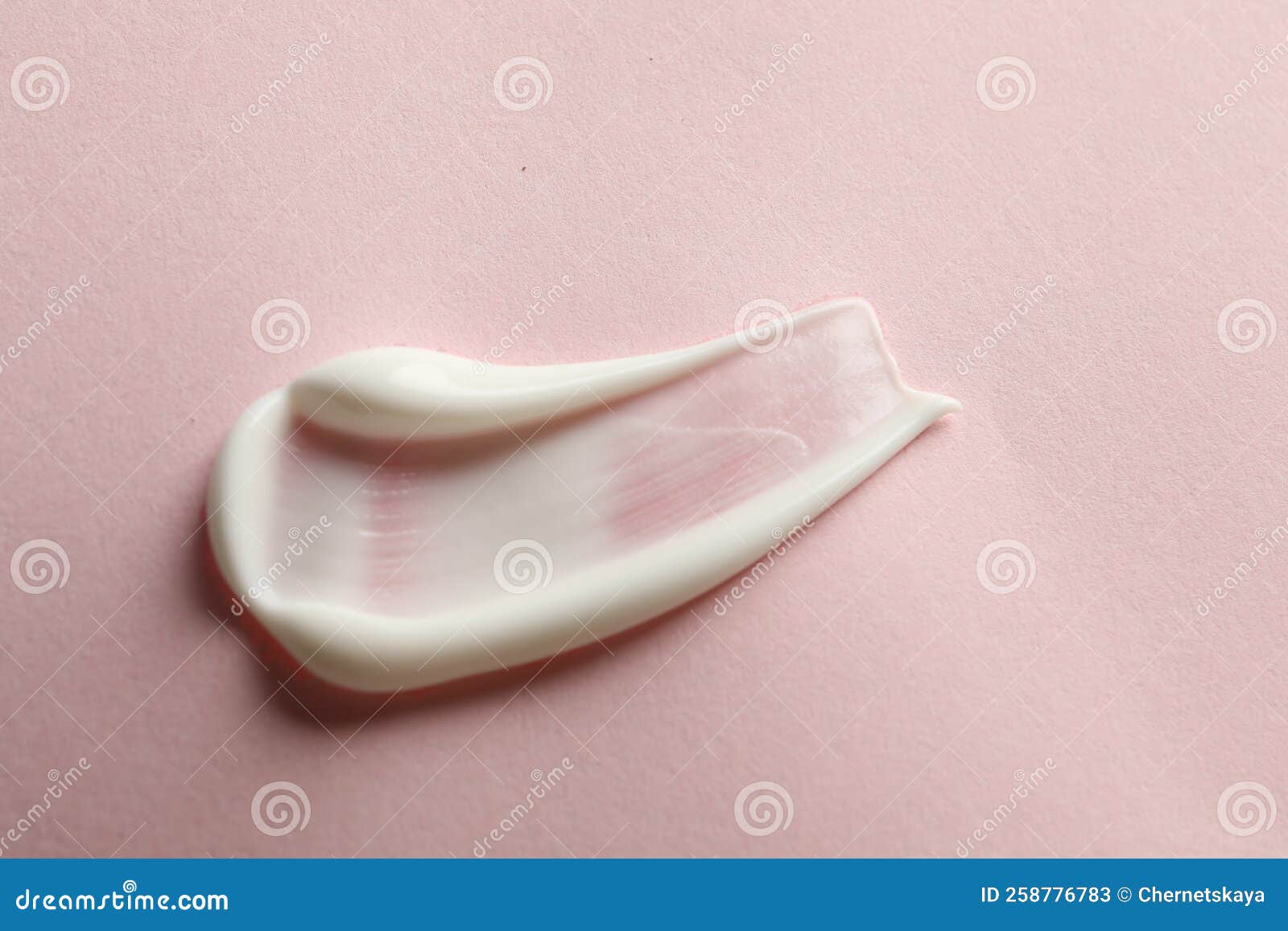 Sample of Face Cream on Pink Background, Top View Stock Image - Image ...