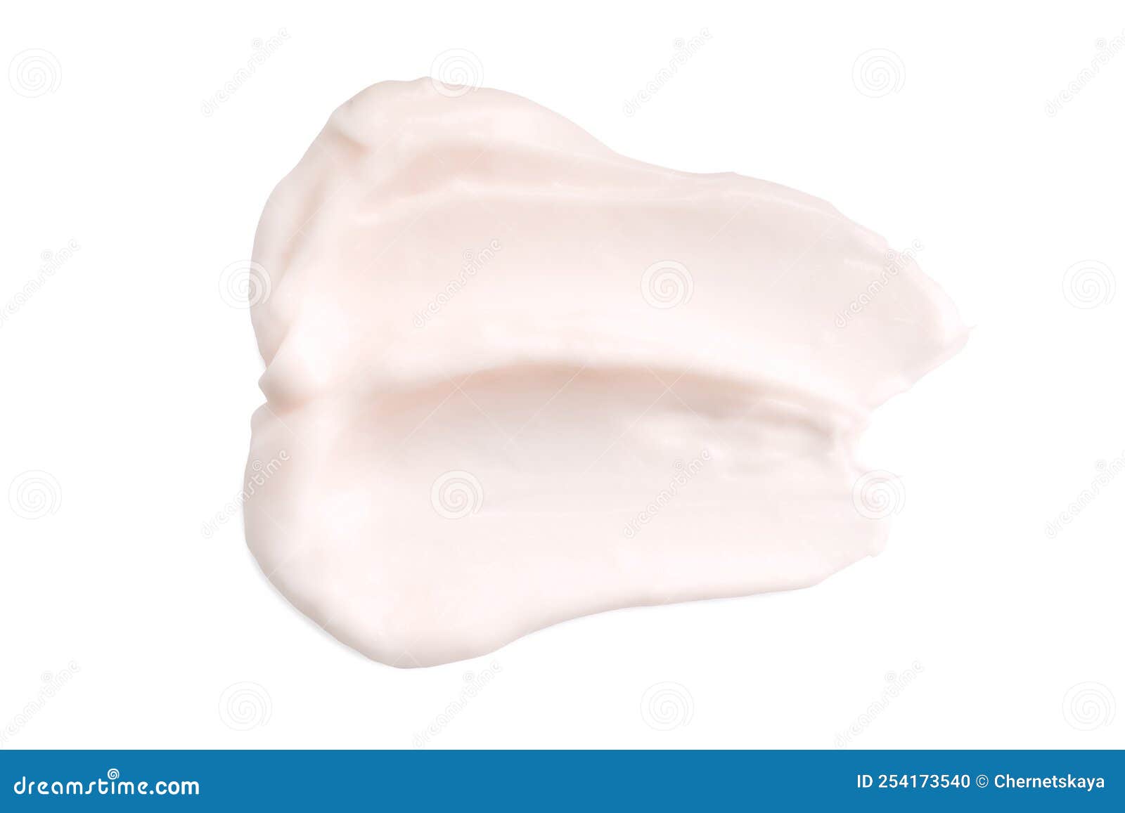Sample of Face Cream on White Background, Top View Stock Photo - Image ...