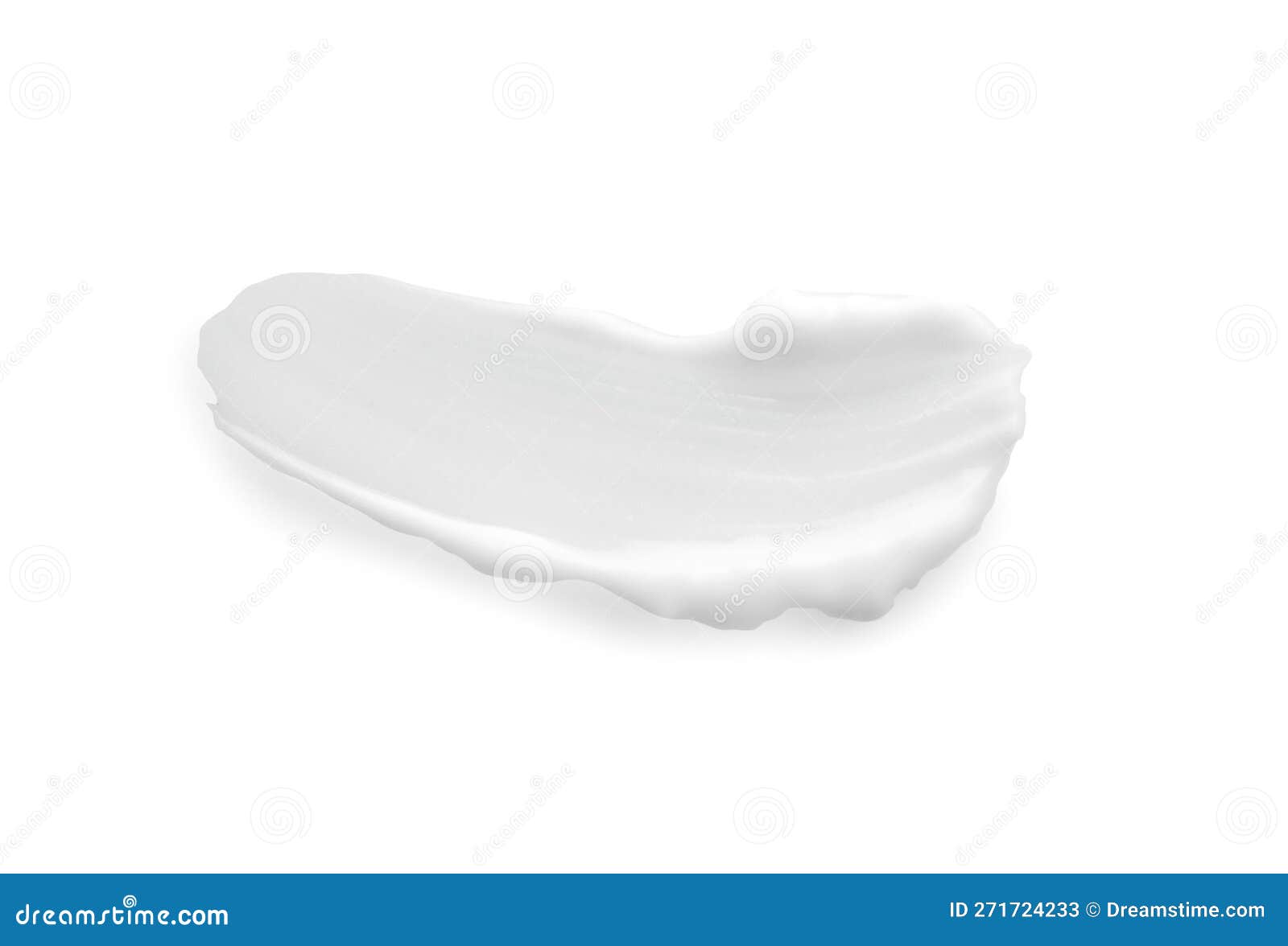 Sample of Facial Cream Isolated on White, Top View Stock Image - Image ...