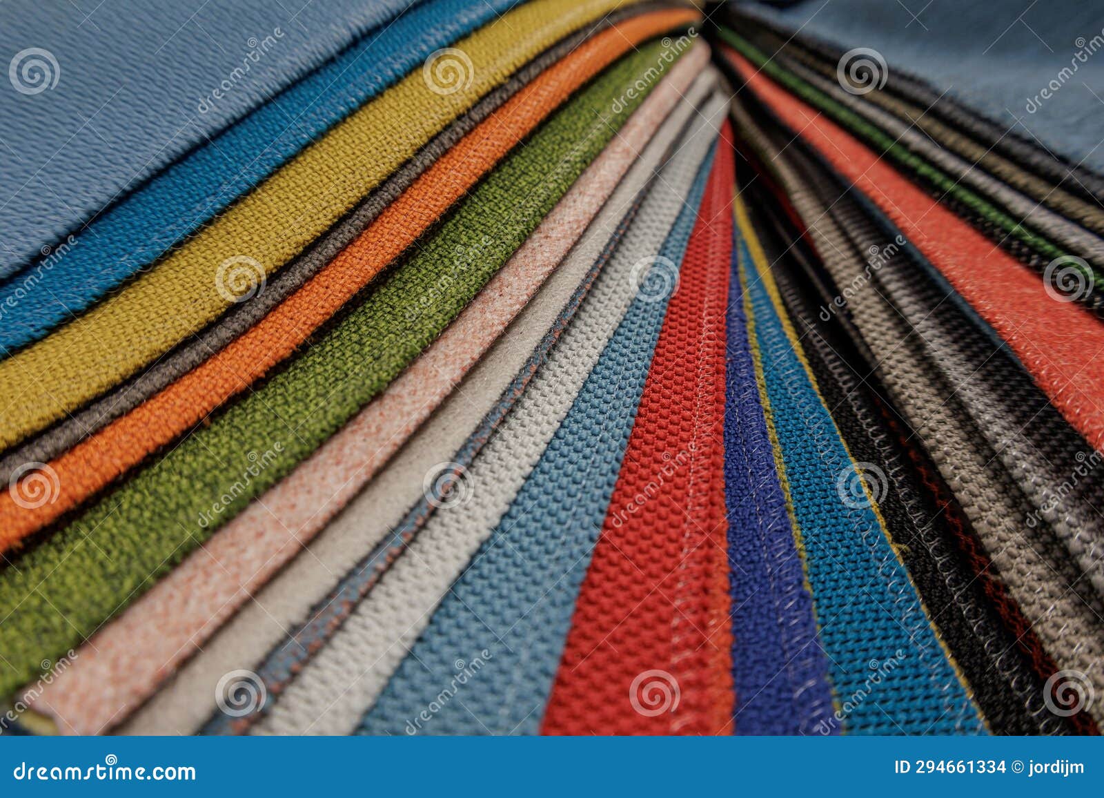 Sample of Fan Fabrics in Different Colors and Comfortable Textures ...