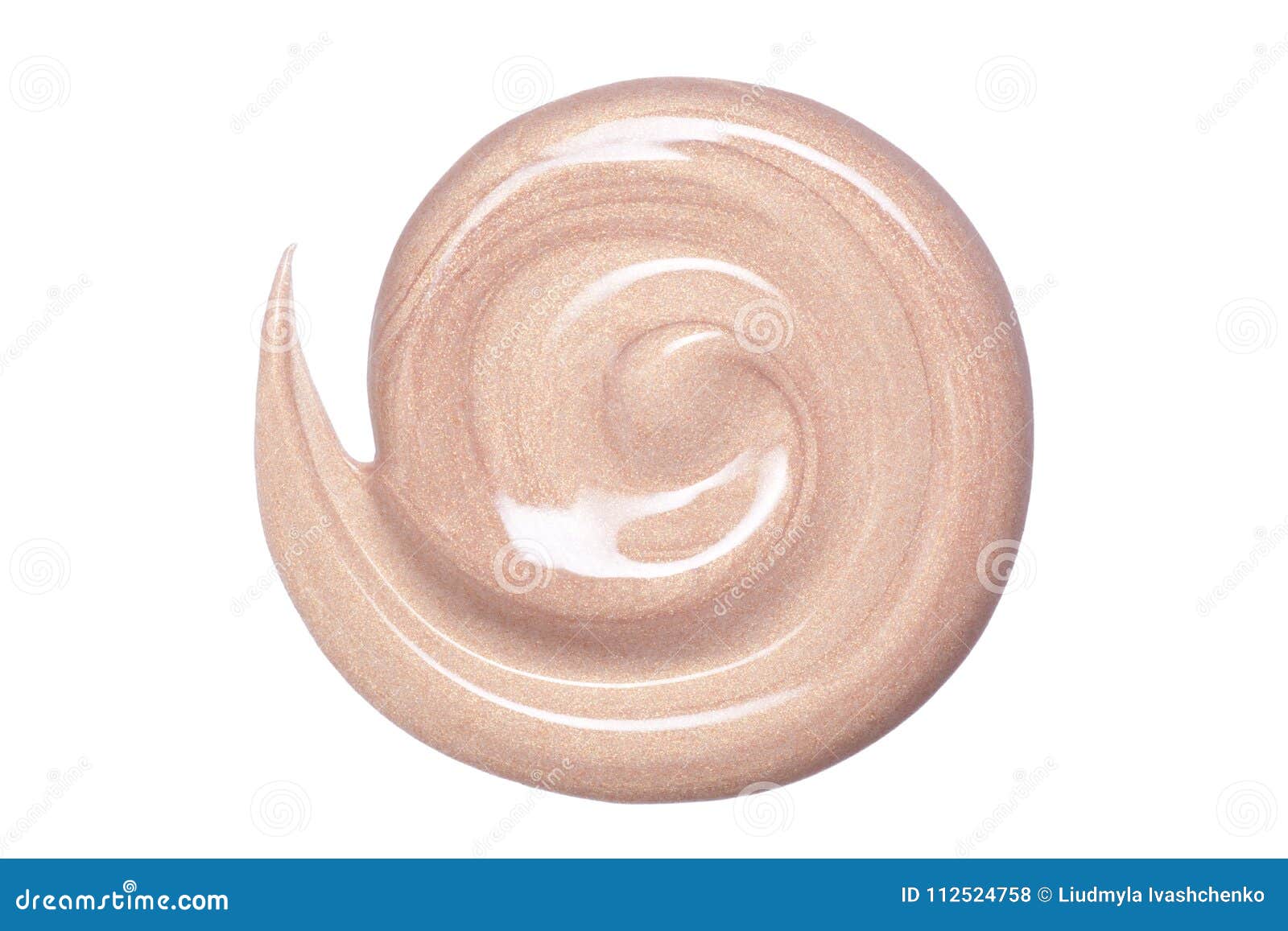 Sample of Foundation for Face. Smear of Makeup Samples Stock Photo ...
