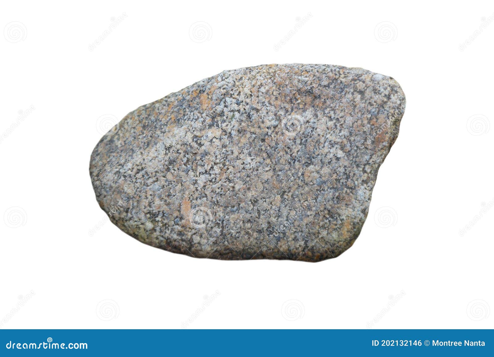 Sample of Granite Rock Stone Isolated on a White Background. Stock ...