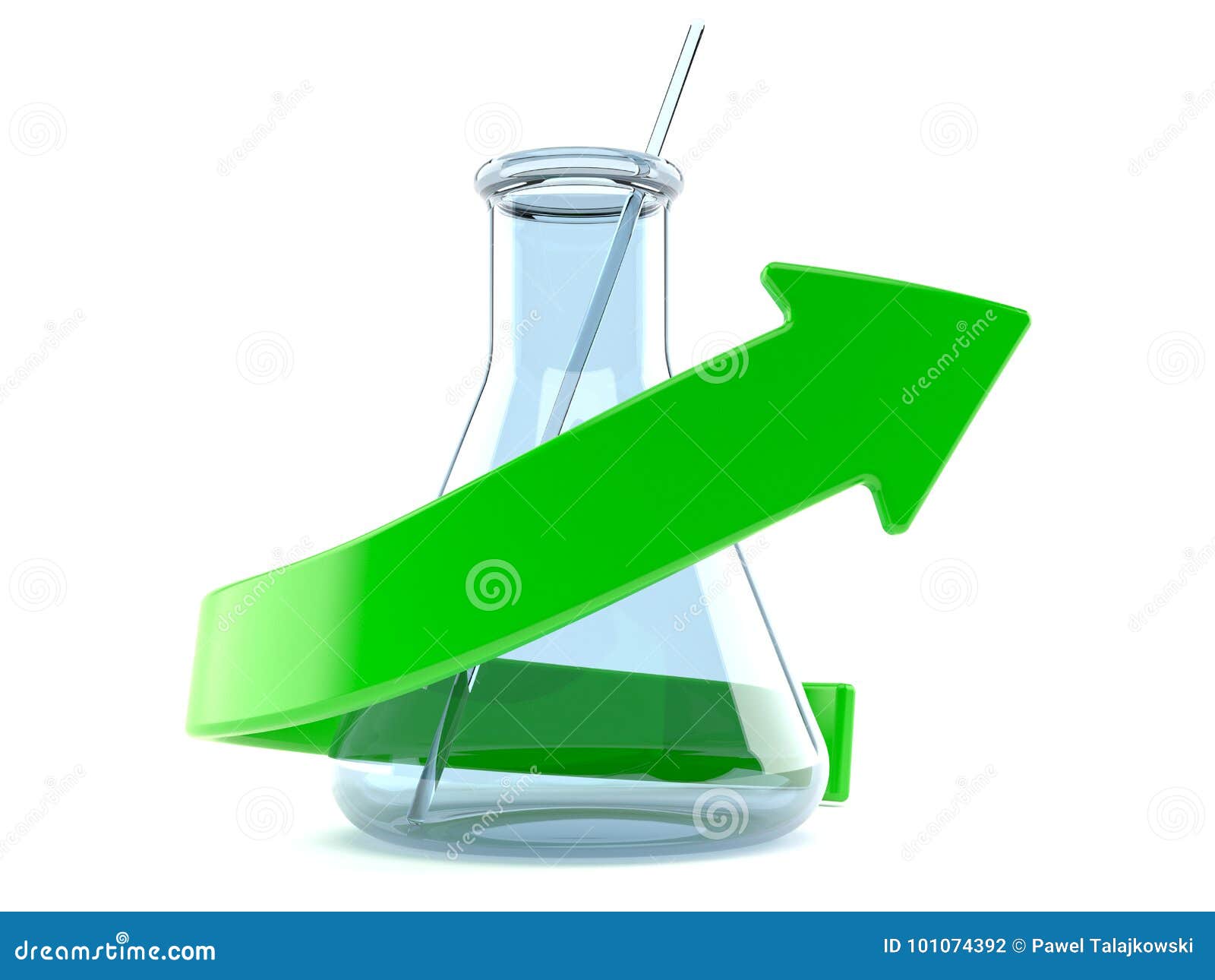 Sample with green arrow stock illustration. Illustration of measuring ...