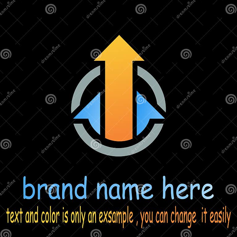 Round arrow logo vector stock vector. Illustration of collection ...