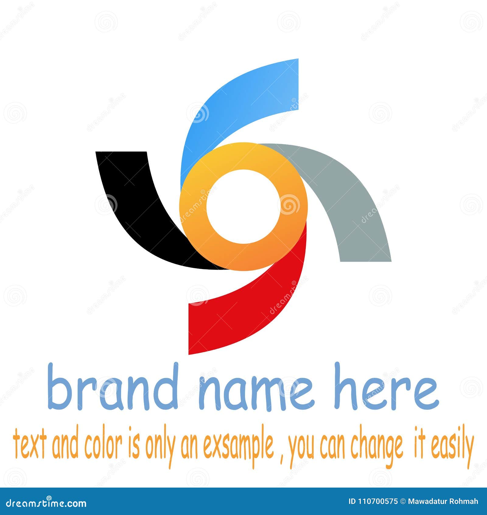 Round circle logo vector stock vector. Illustration of corporate ...