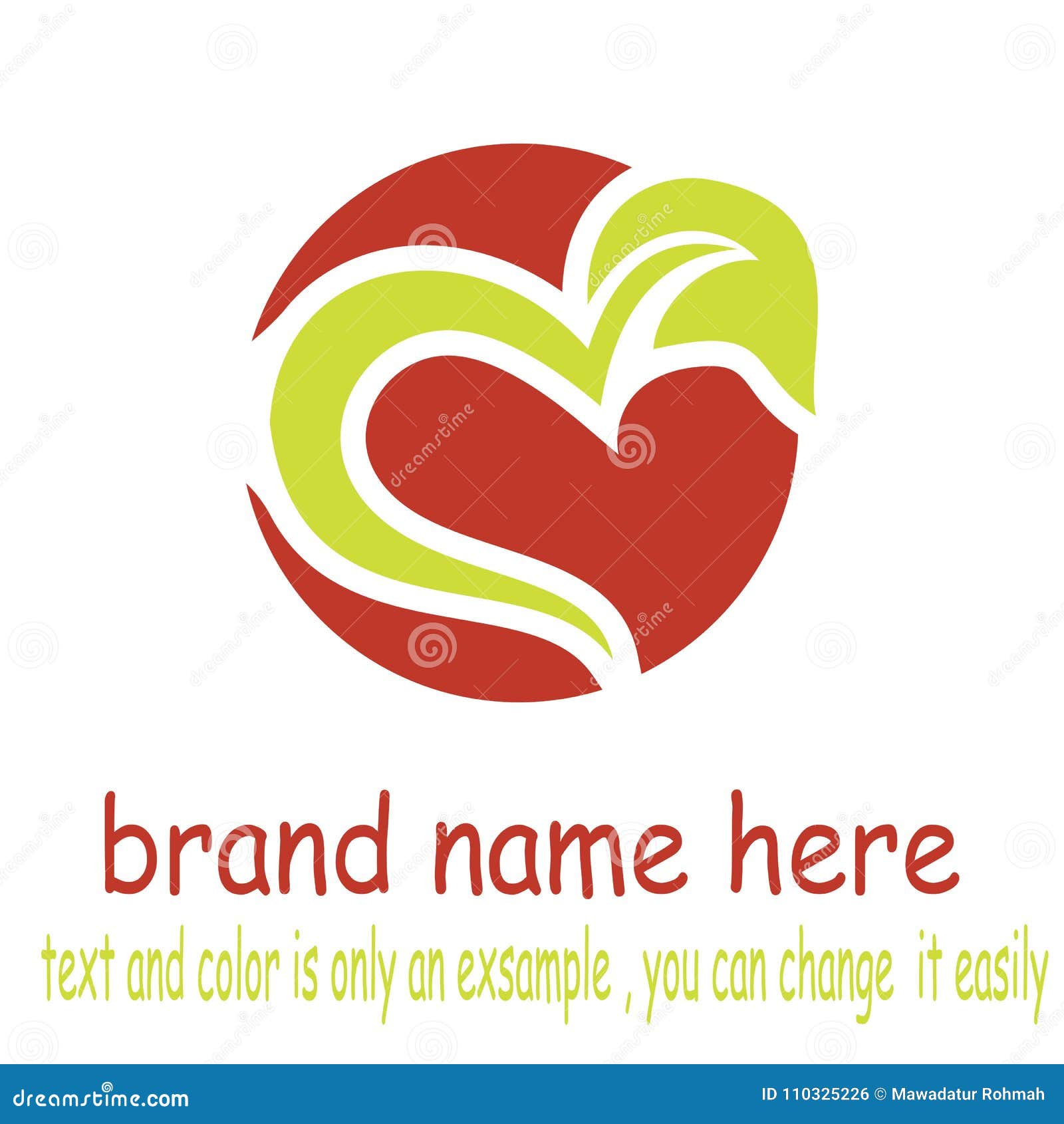 Creative Round Leaf Logo Vector Stock Vector - Illustration of life ...