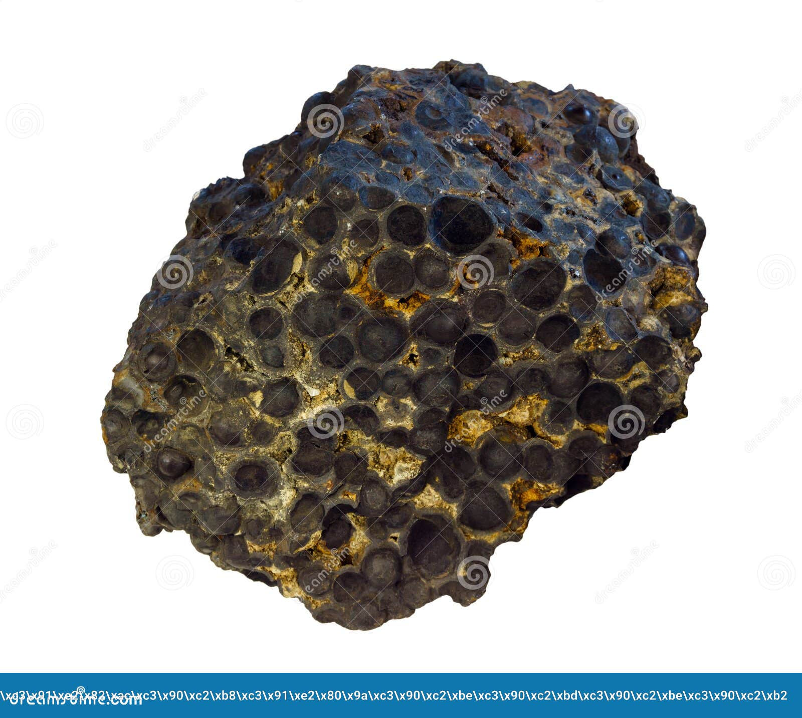 Sample of Iron Ore Magnetite Isolated on White Background Stock Photo ...
