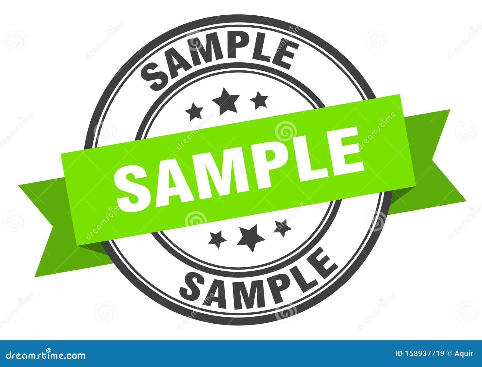 Sample label stock vector. Illustration of circle, sample - 158937719