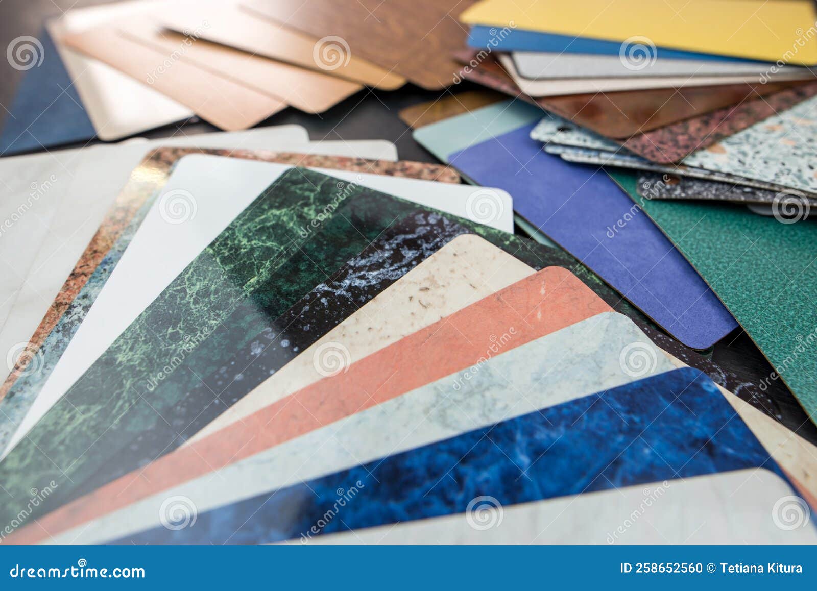 A Sample of Laminated Chipboard and Countertops Stock Photo - Image of ...