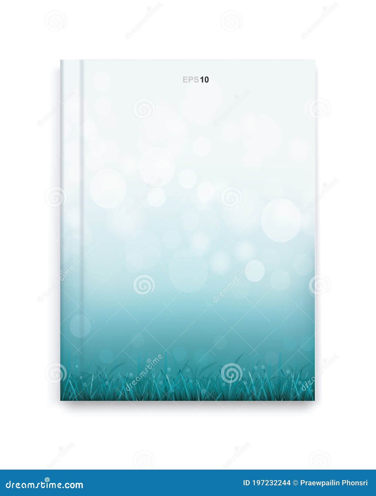 Sample Magazine Cover Template and Abstract Grass Field on Book Cover ...