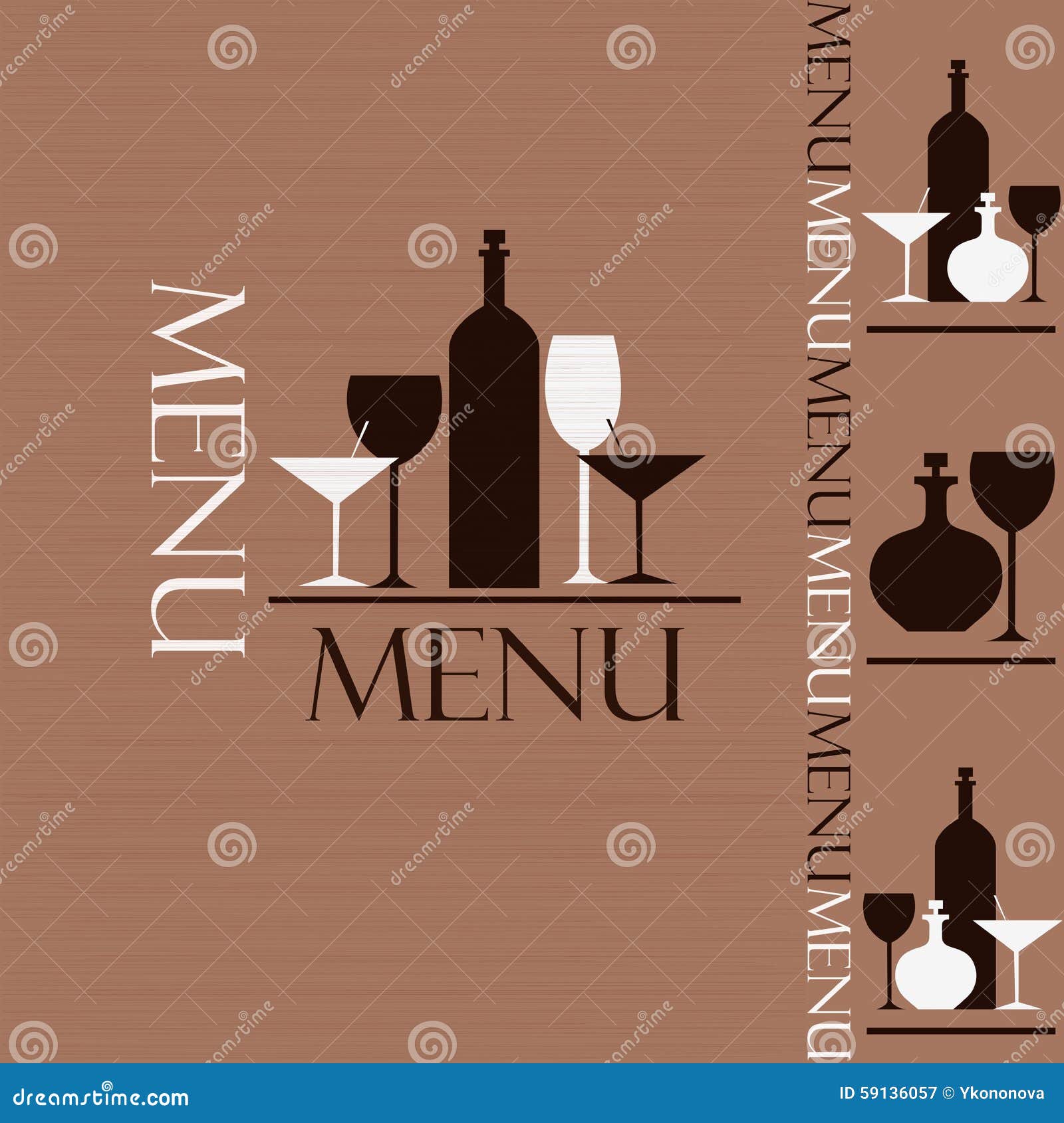 Sample menu stock vector. Illustration of lunch, drink - 59136057