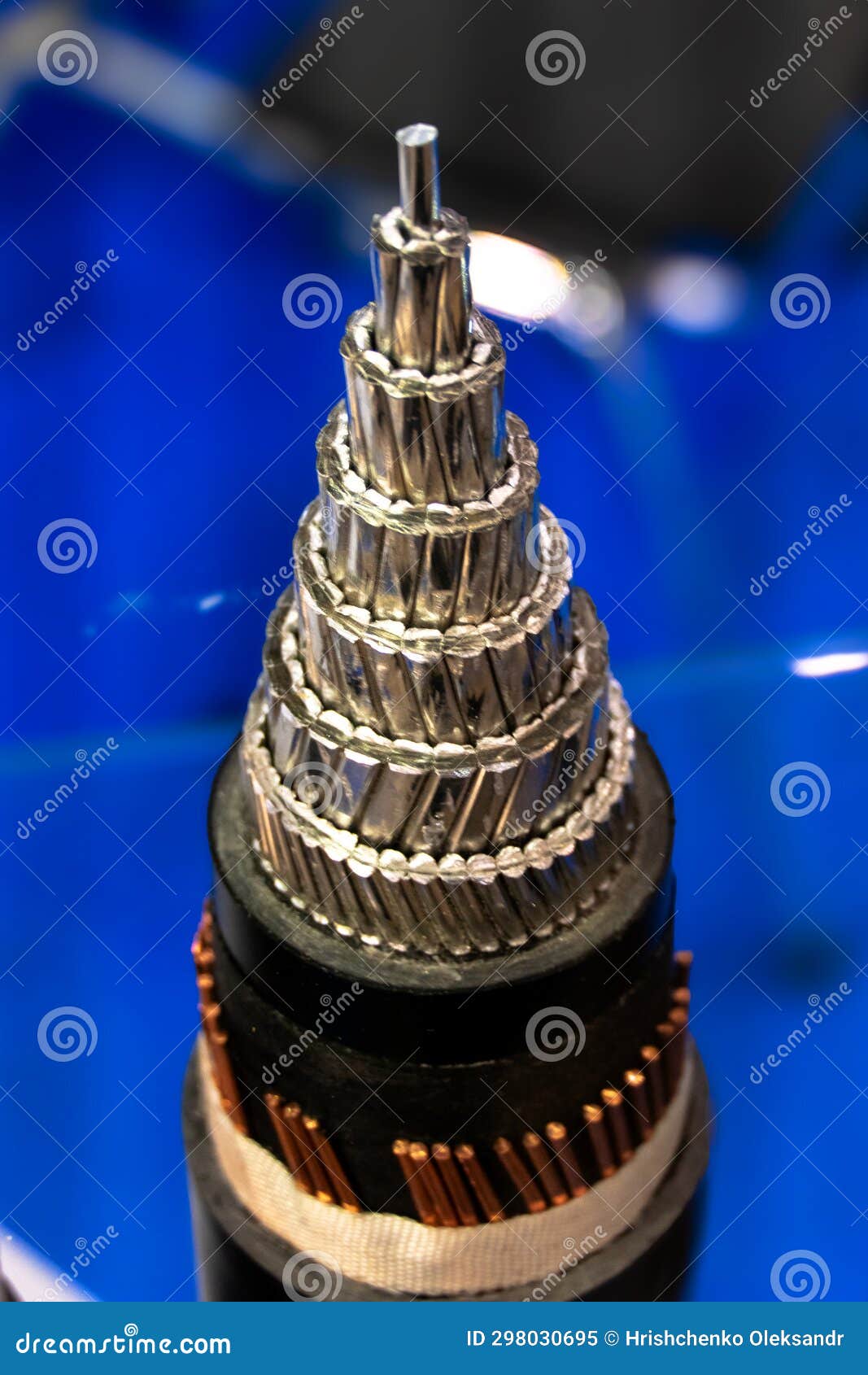 Sample of Multi-core Cable with Protected Wires Stock Image - Image of ...